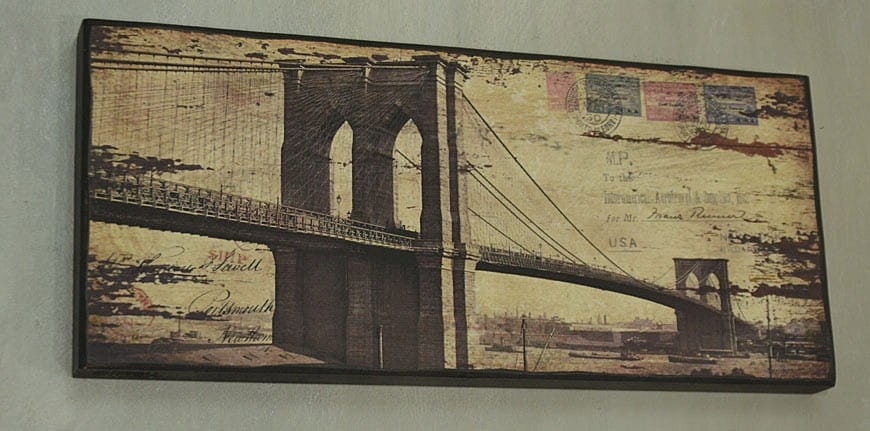 Vintage Obrazek - Stary Most w Shabby Chic (151b) • Cena, Opinie ...