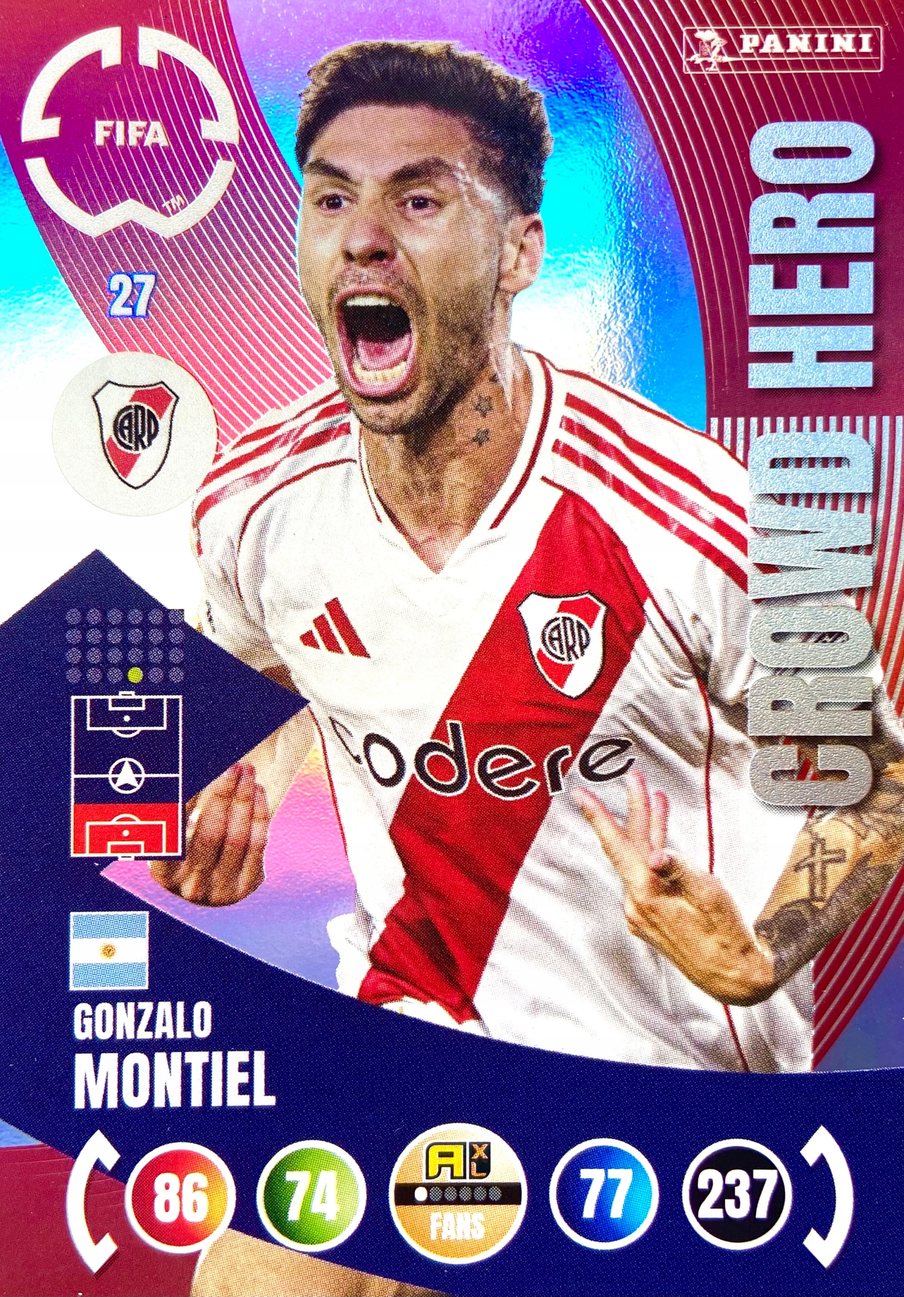 FANOUŠCI MISTROVSTVÍ SVĚTA FIFA KLUBŮ 2025 HRDINA DAVU 27 GONZALO ...