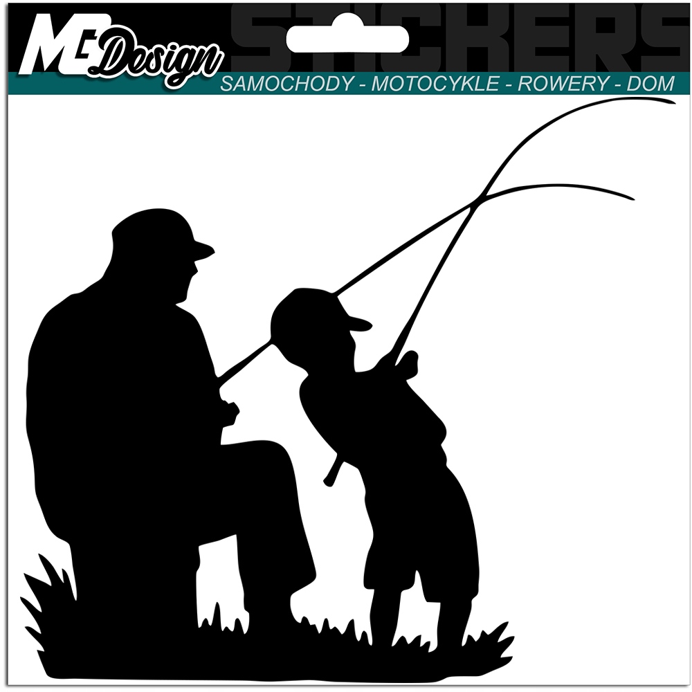 SAMOLEPKA na auto RYBÁŘ RYBAŘENÍ FISHING 14x15 za 125.00CZK - Allegro