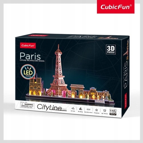 Puzzle 3D Paris - Cubic Fun 16686550604 - Allegro.pl