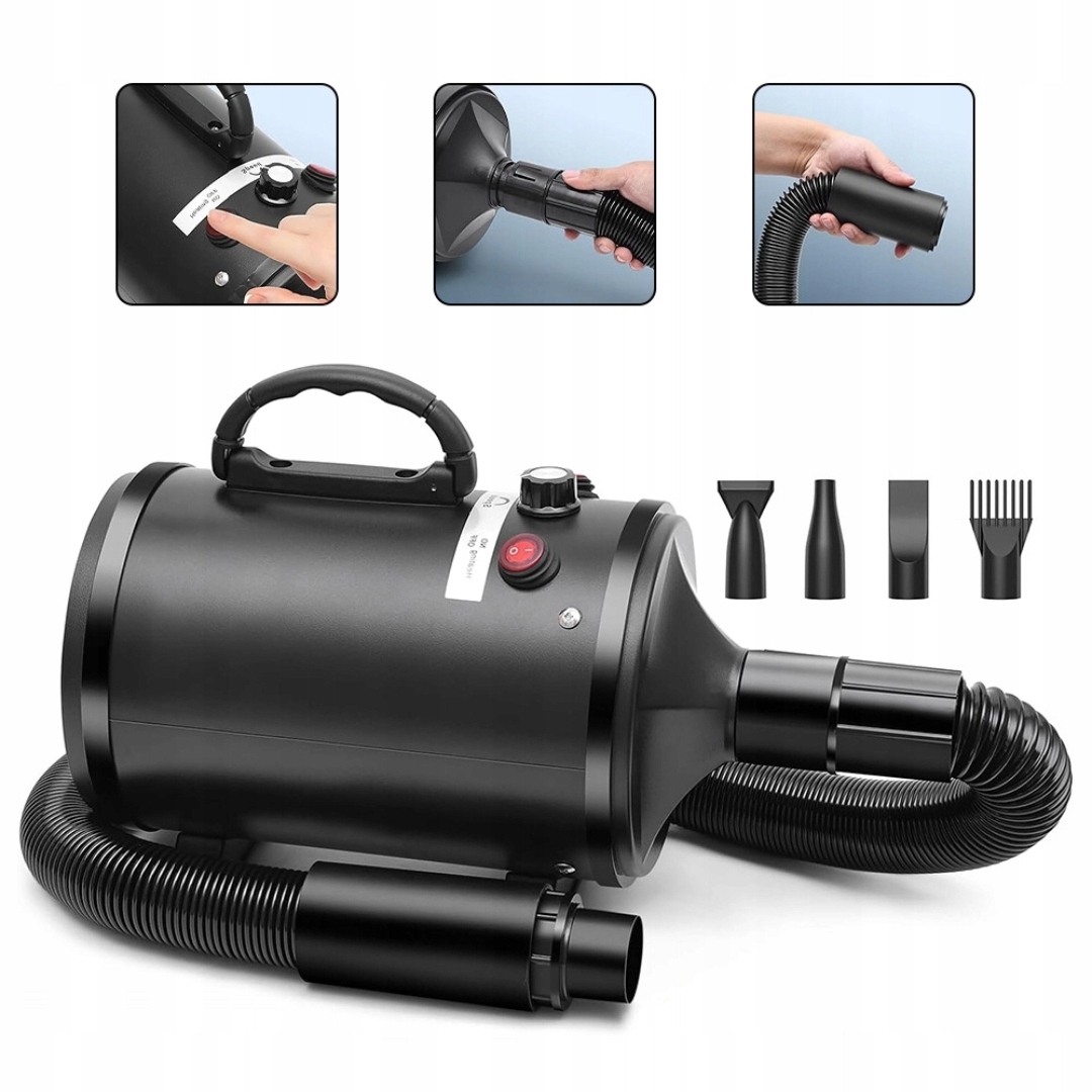 SUŠIČKA NA SRST PRO PSA A KOČKU 2000 W SE 4 TRYSKAMI A REGULACÍ TEPLOTY ...