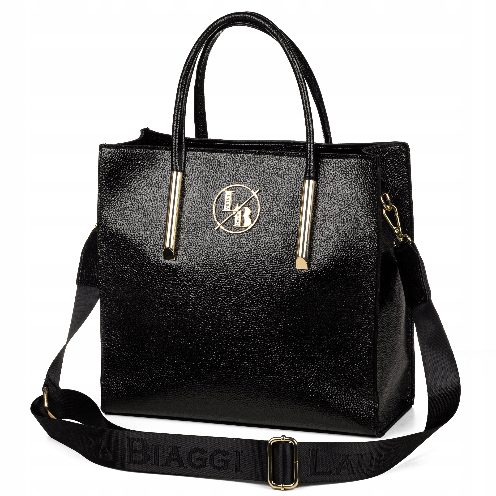 Laura Biaggi torebka shopper skóra ekologiczna czarny (5905723200940) • Cena, Opinie • Shoppery ...