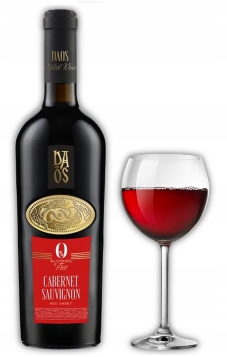 Wino Daos Cabernet Sauvignon 0% czerwone słodkie 0,75 l bezalkoholowe ...