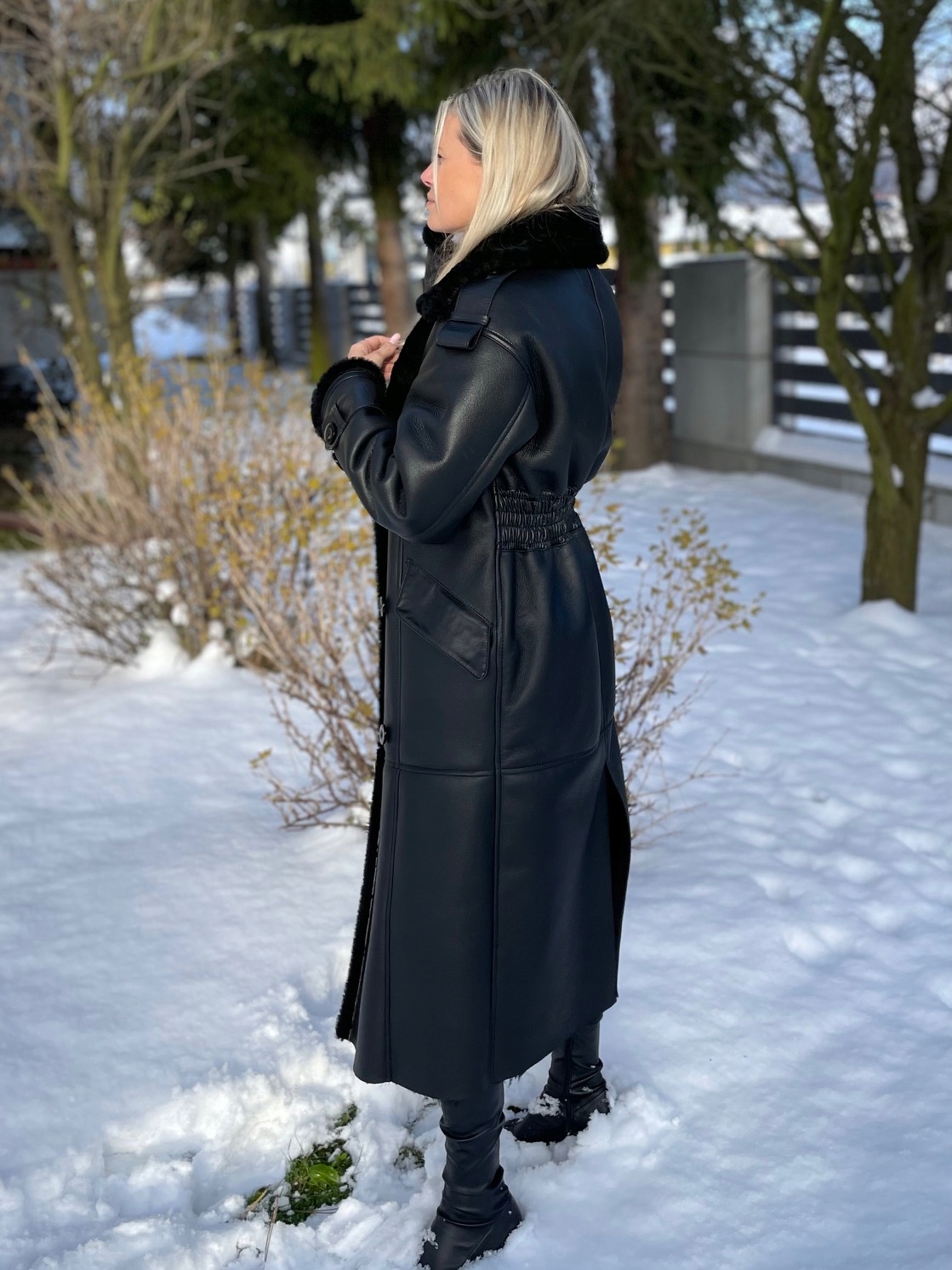 Kożuch naturalny Luna czarny • Cena, Opinie • Futra i kożuchy ...