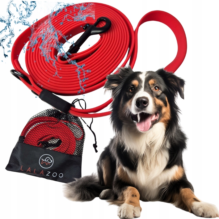 Linka treningowa SMYCZ wodoodporna PVC 10M red (5903857446692) • Cena ...