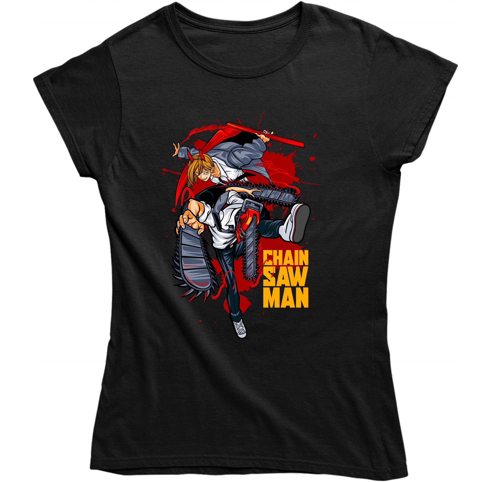 CHAINSAW MAN DENJI POWER NŐI ANIME PÓLÓ za 5615.00HUF-ért - Allegro