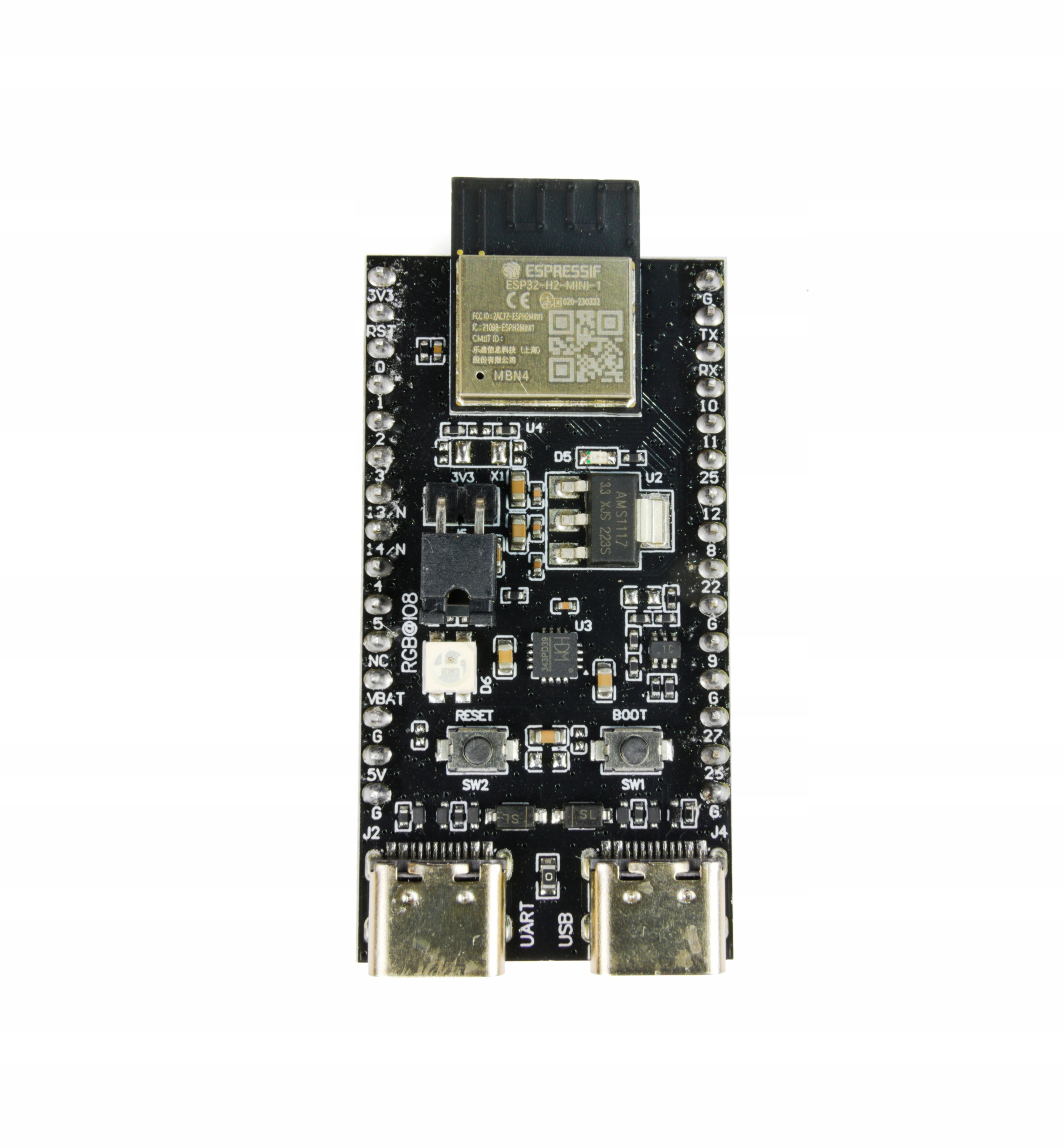 2 x ESP32-H2 N4 – 4 MB Flash, Bluetooth BLE 5.0, Zigbee, Matter Thread za 19140.00HUF-ért - Allegro