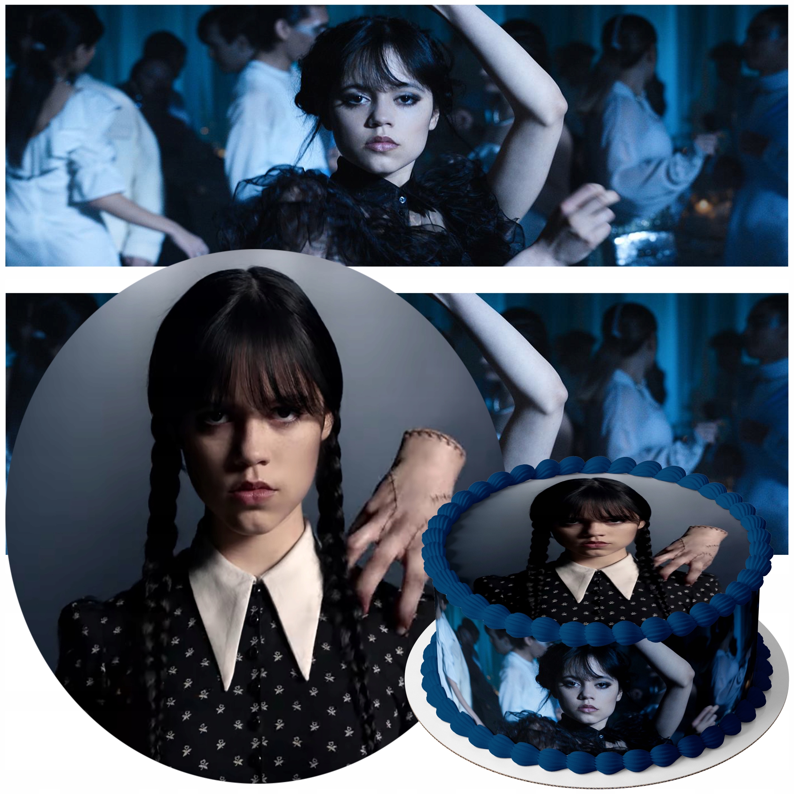 ZESTAW OPŁATEK NA TORT WEDNESDAY + OBWODY • Cena, Opinie • Dekoracje ...