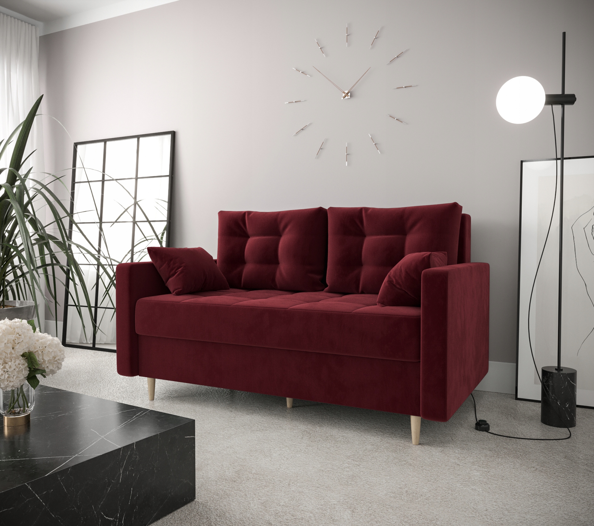 SOFA ROZKŁADANA MINI MOLI 01 155CM AUTOMAT BORDOWA • Cena, Opinie ...