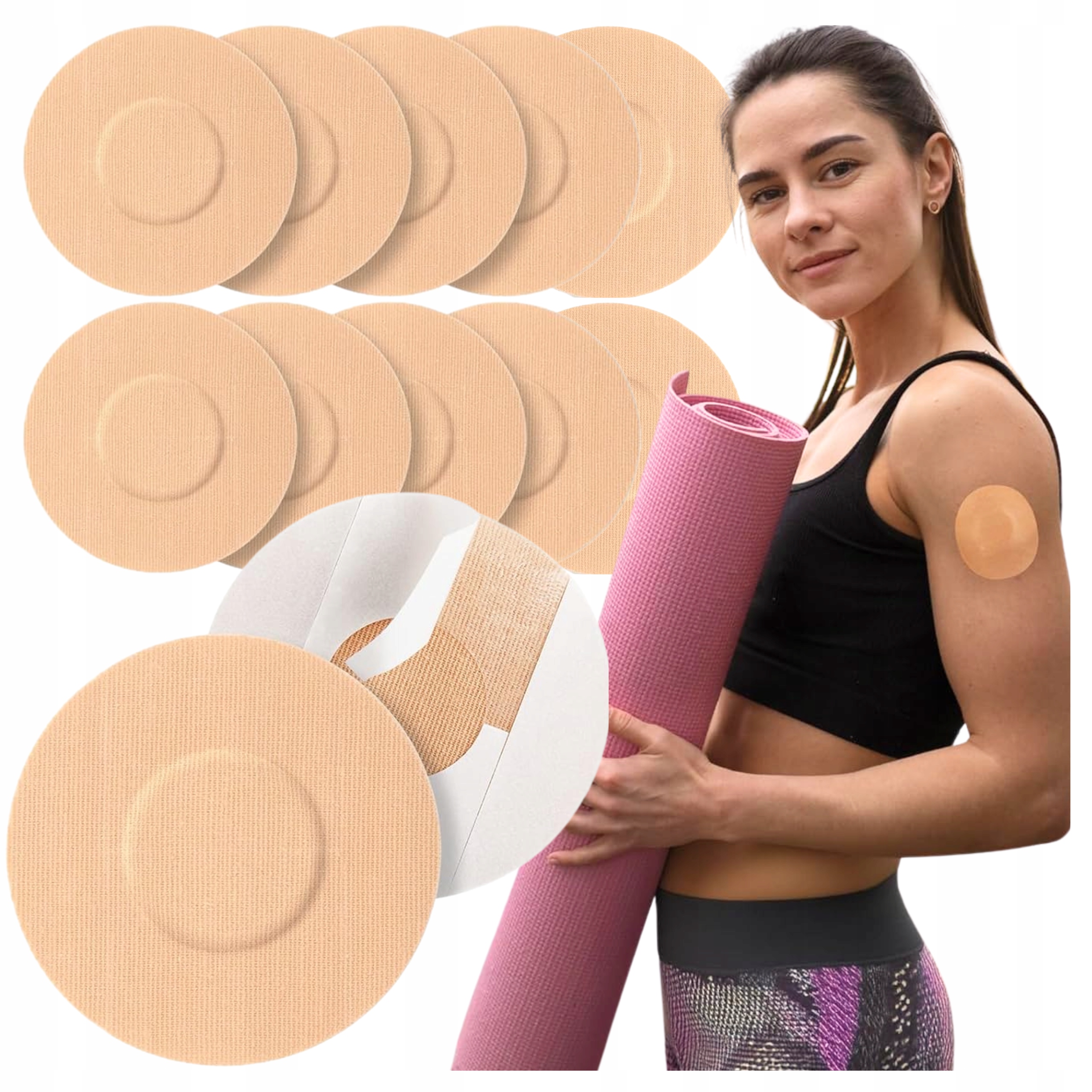 PLASTRY OCHRONNE NA SENSOR FREESTYLE OKRĄGŁE LIBRE WYTRZYMAŁE 10 szt ...