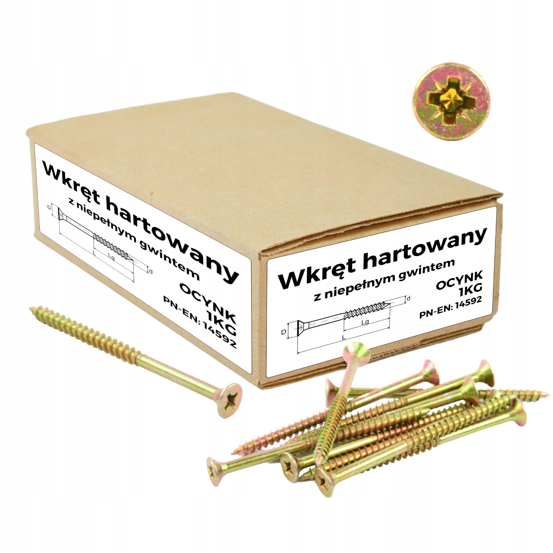 WKRĘT HARTOWANY DO DREWNA 4.0X70 OCYNK 1kg. • Cena, Opinie • Gwoździe ...