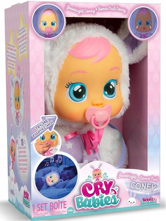 CRY BABIES INTERAKTYWNA LALKA CONEY ŚWIECI ŚPIEWA (8421134093140 ...