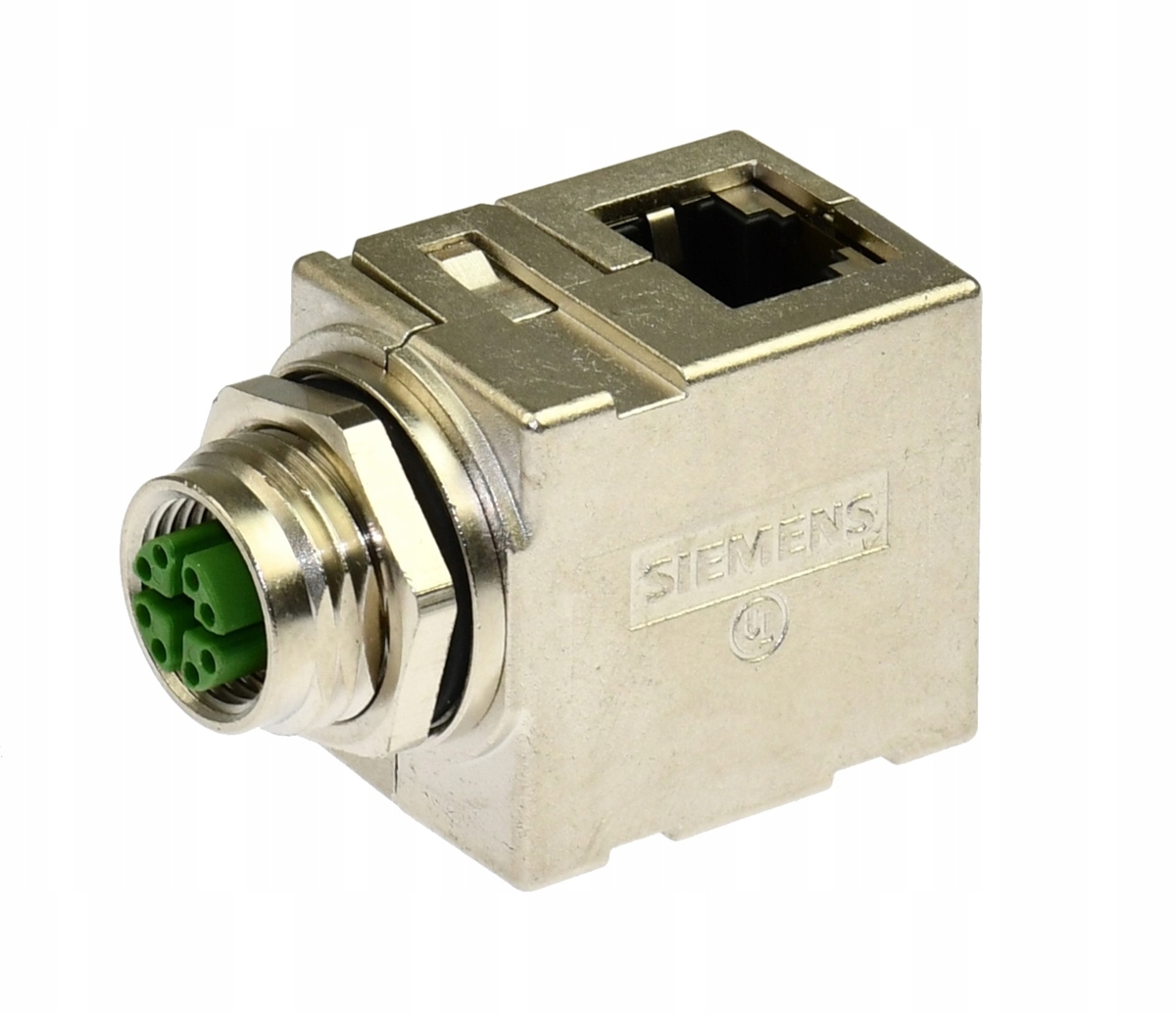 Adapter panelowy kątowy M12-RJ45 Kat.6 Siemens Profinet (M12-RJ45 Kat.6 ...
