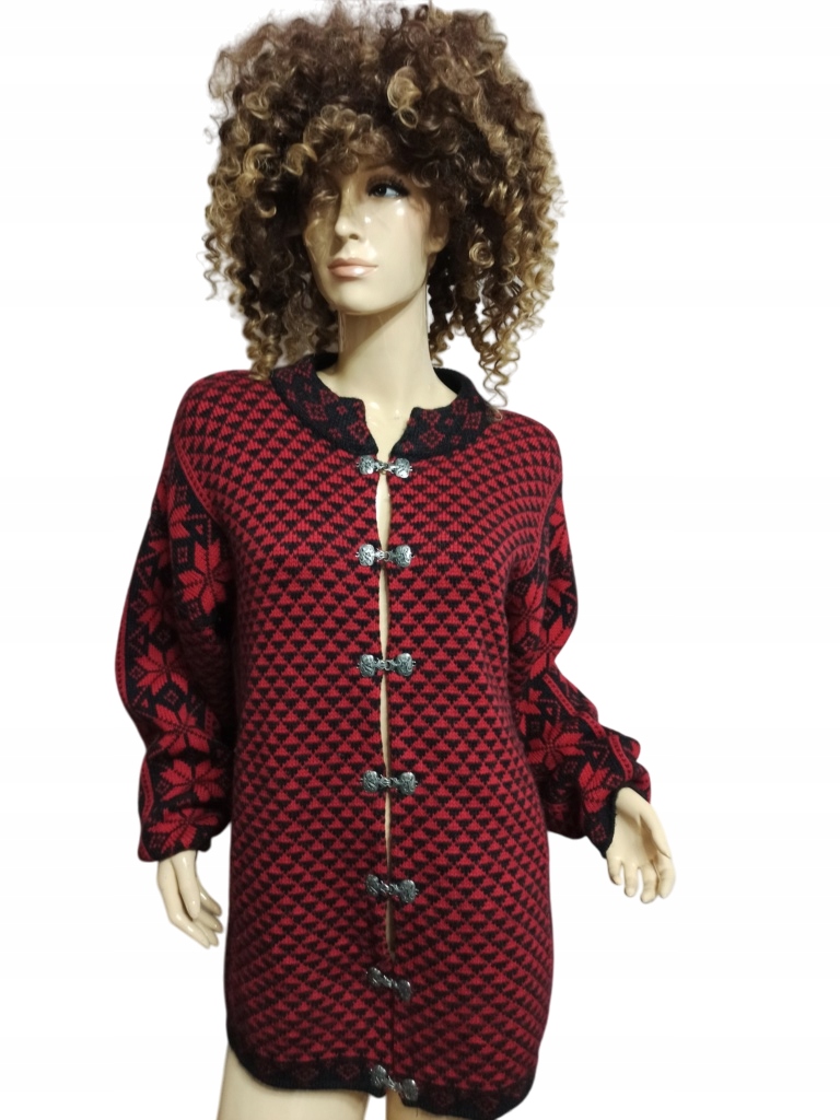 VOLUND SWETER NORWESKI wełniany KARDIGAN -L 17168919332 - Allegro.pl