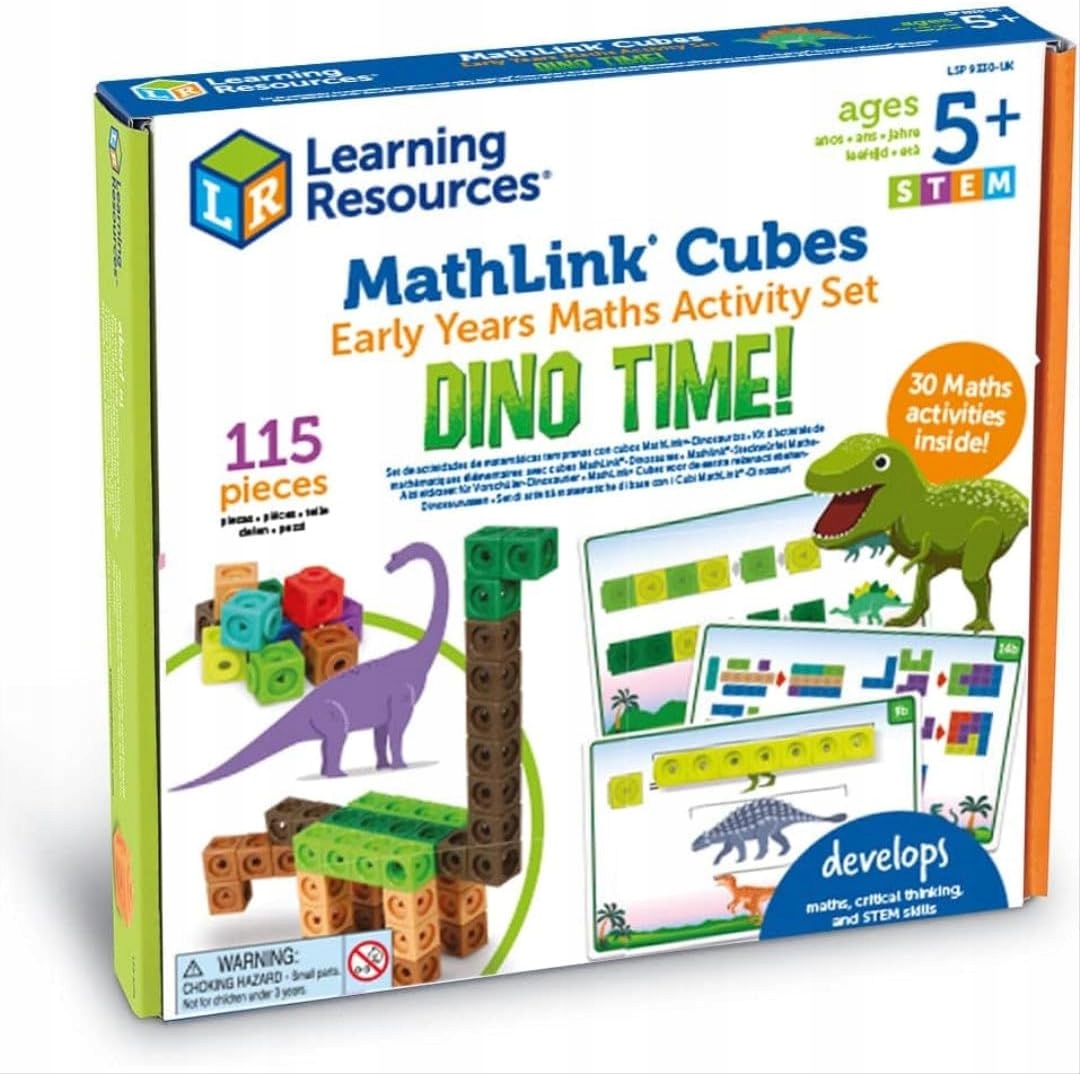 Learning Resources MathLink Cubes klocki STEM kostki MATEMATYCZNE ...
