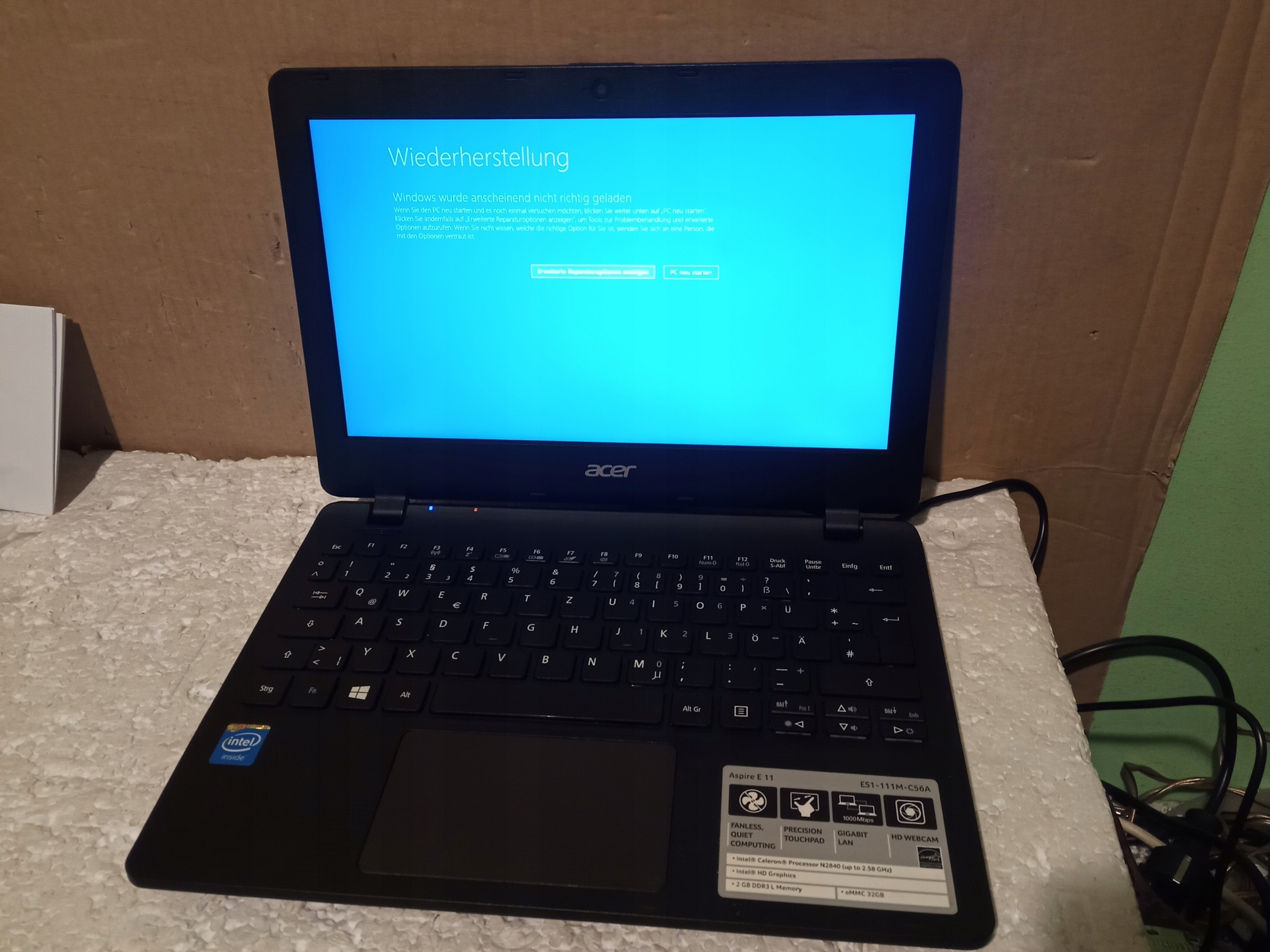 Laptop ACER ES1-111-C56A - Sklep, Opinie, Cena w Allegro