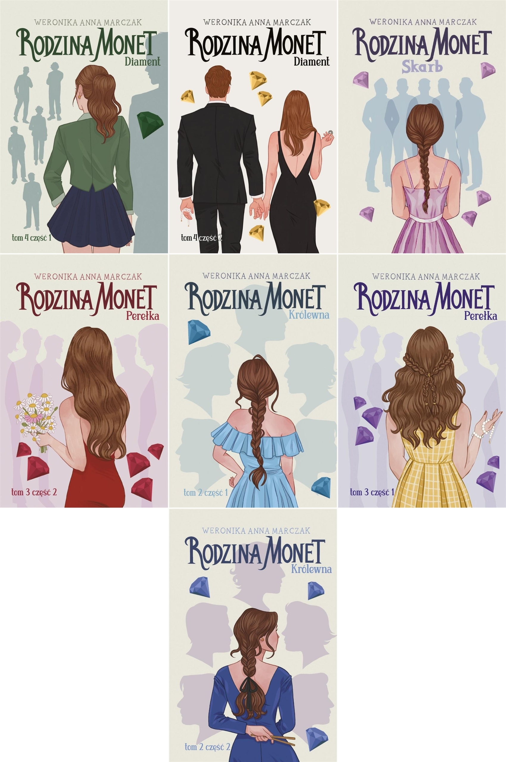 DIAMENT RODZINA MONET T.1-4 CZ. 1 I 2 W. MARCZAK (15367228193 ...