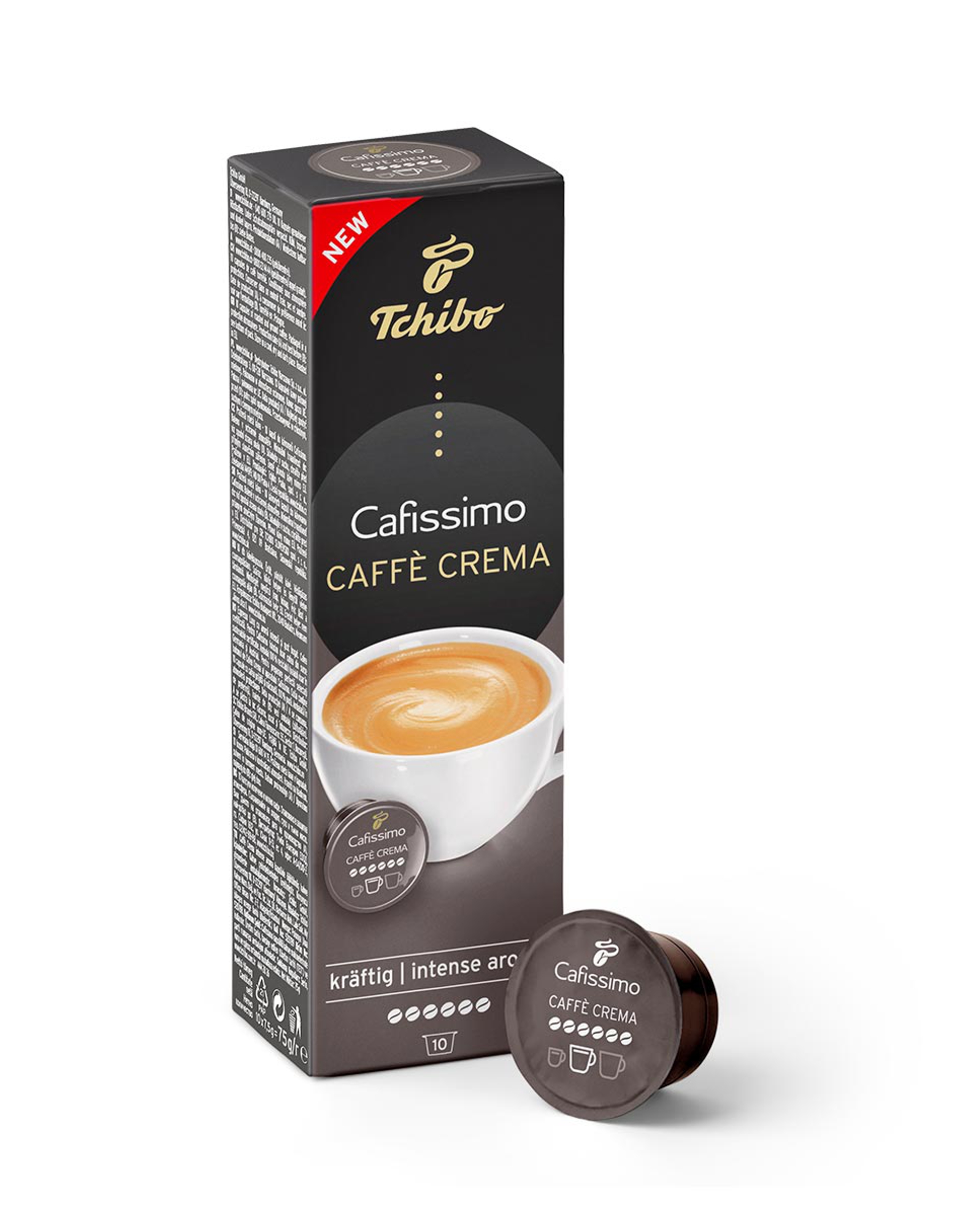 Tchibo Cafissimo Caffe Crema Intense Aroma 10 kaps (4061445287889) • Cena, Opinie • Kapsułki do ...