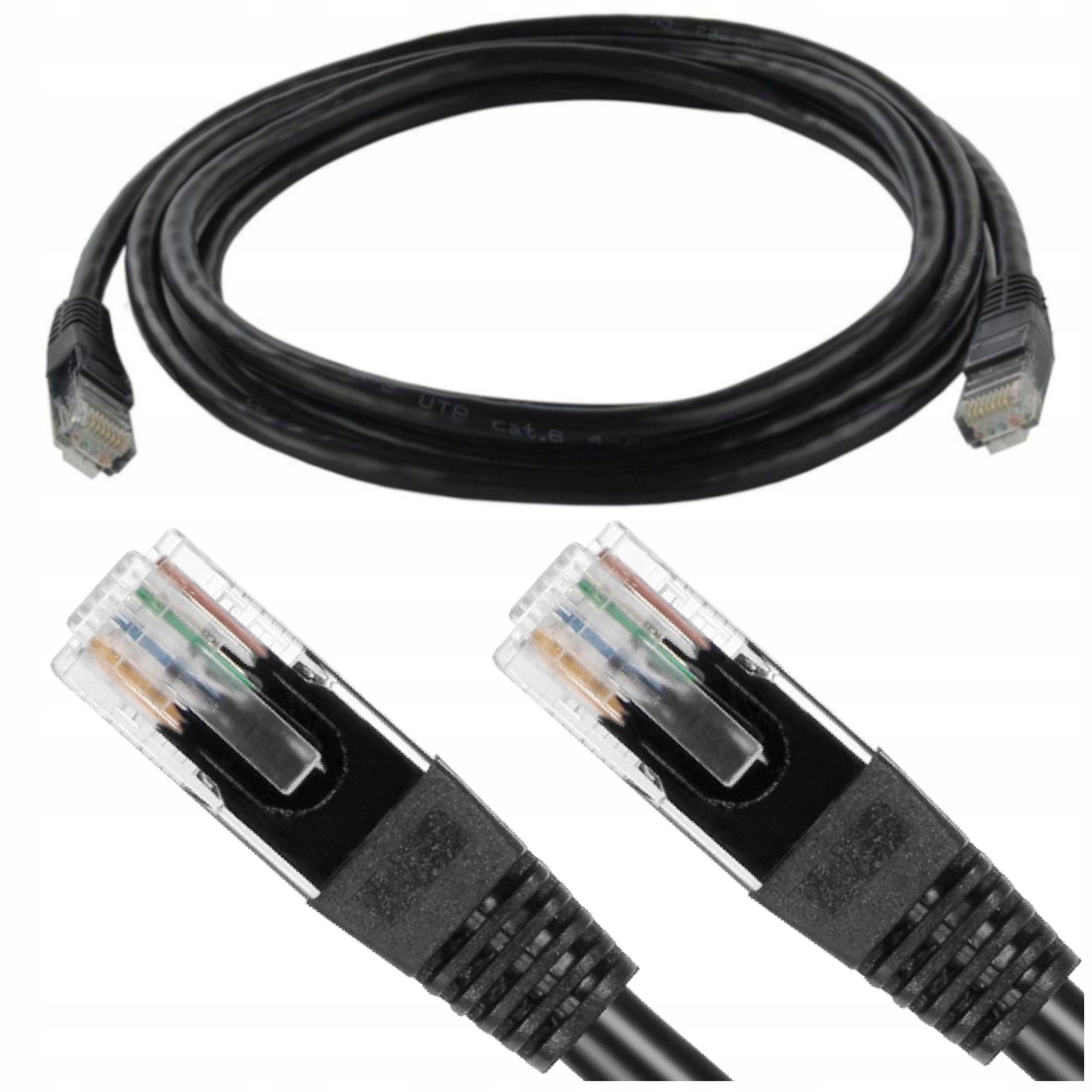 Kabel LAN Przewód Sieciowy Internet RJ45 CAT 6 10m - Sklep, Opinie ...