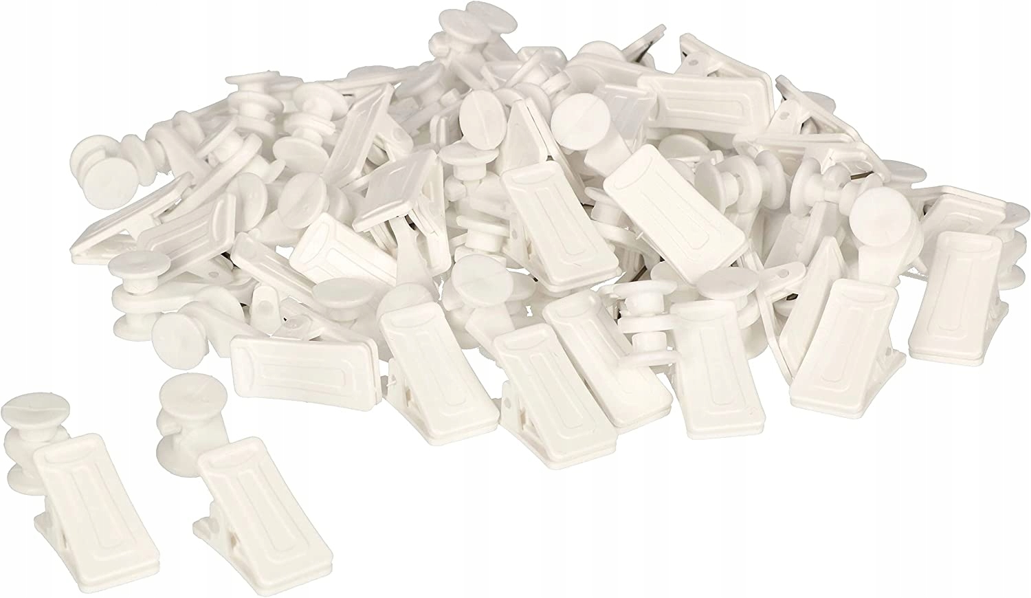 100KS PVC POHYBLIVÉ ŽABKY PRO STROPNÍ LIŠTU ZÁCLON za 276 Kč - Allegro