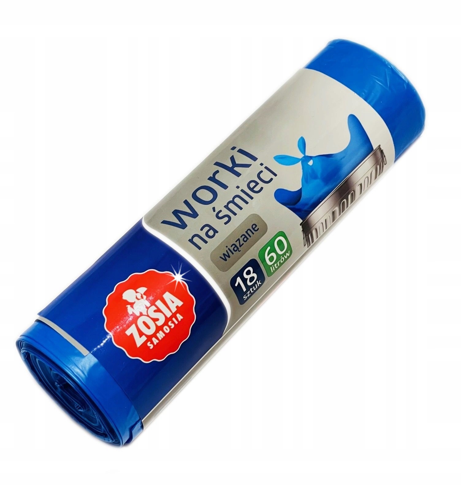 WORKI NA ŚMIECI WIĄZANE ZOSIA SAMOSIA 60L 18 sztuk 13476059325 - Allegro.pl