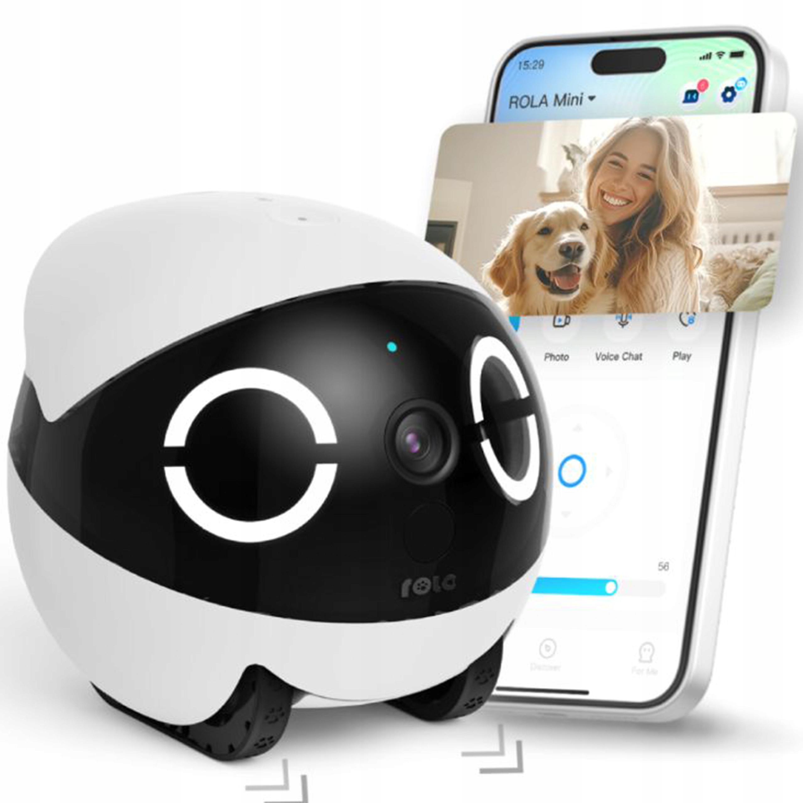 ENABOT ROLA MINI - DOMOWY MONITORUJĄCY ROBOT Z KAMERĄ DLA PSÓW I KOTÓW - Sklep, Opinie, Cena w ...