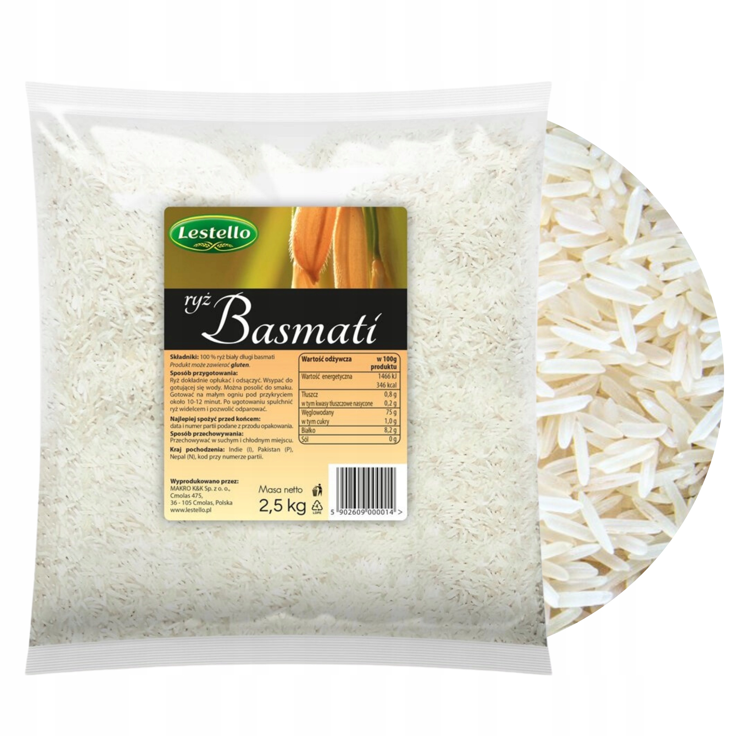 Ryz Basmati 25 - Niska cena na Allegro