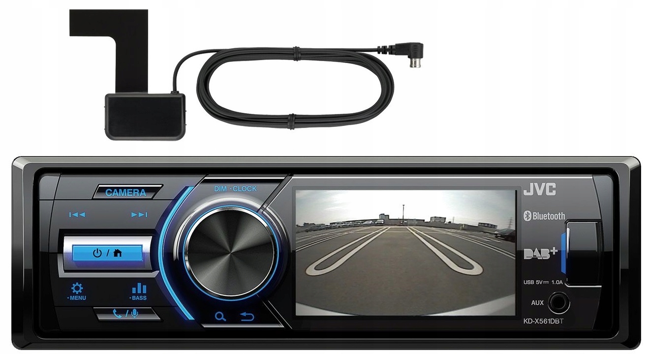 JVC KD-X561DBT Radio samochodowe 1DIN MP3 LCD Bluetooth + antena DAB - Sklep, Opinie, Cena w Allegro
