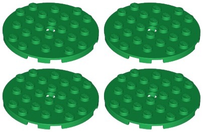 LEGO 11213 PŁYTKA KOŁO 6x6 zielona NOWA (4g) 4 szt. • Cena, Opinie ...