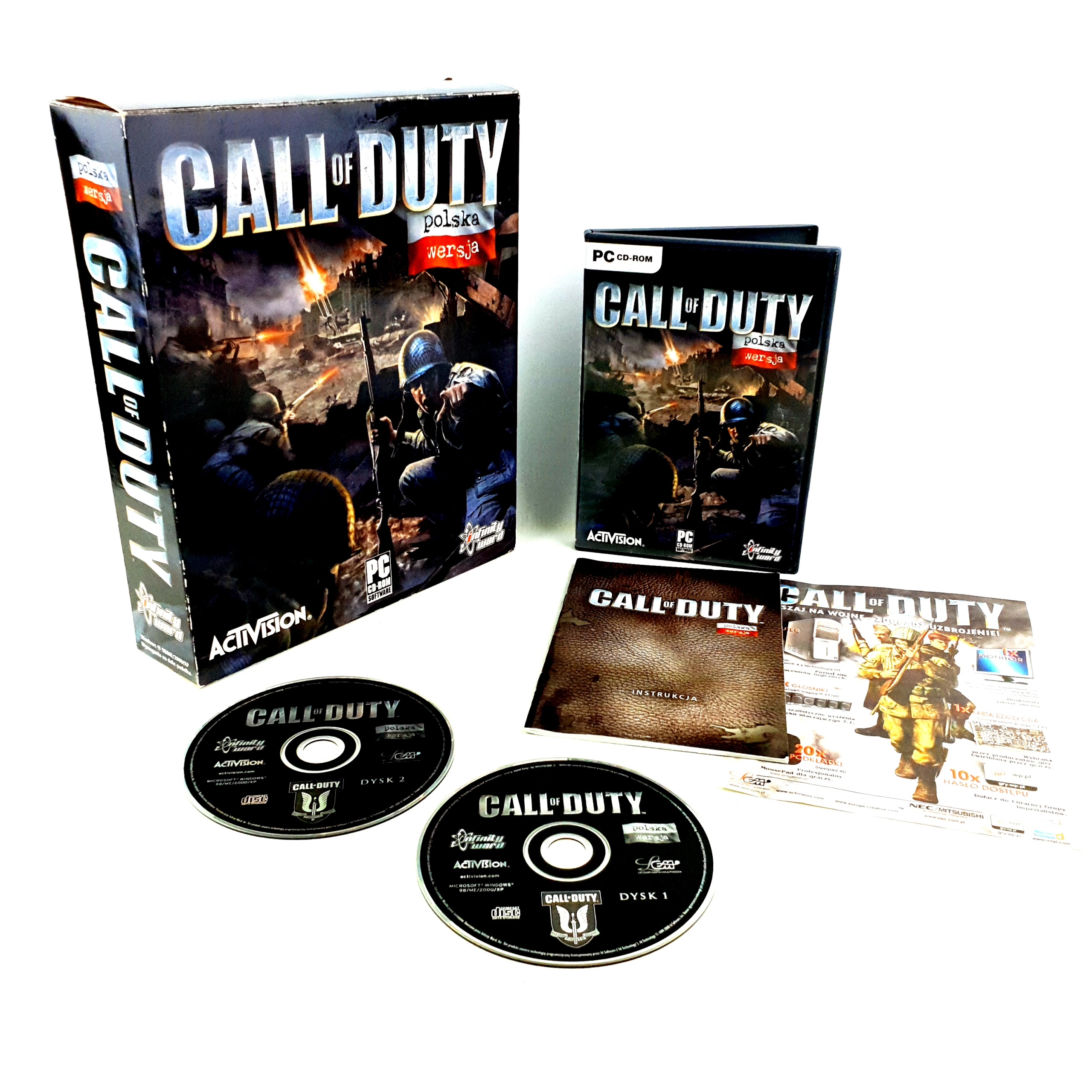 CALL OF DUTY 1 I BIG BOX PC KOLEKCJONERSKI PL - Stan: używany 10000 zł ...