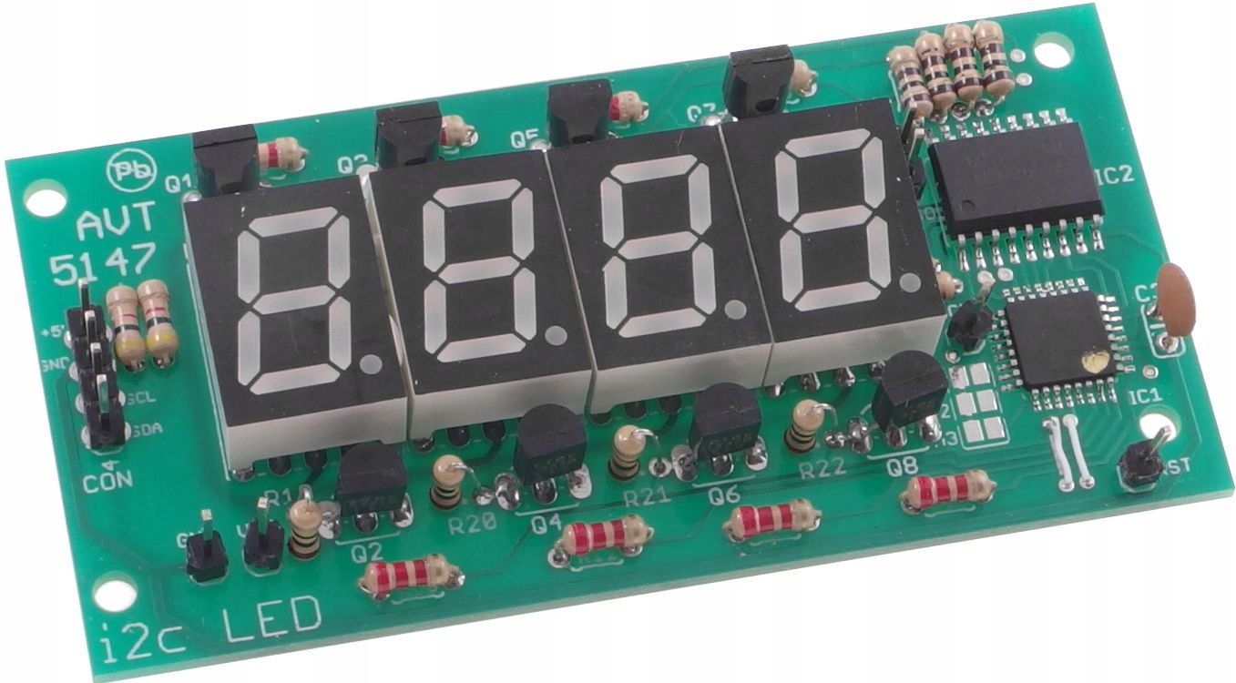 Moduł wyświetlacza LED sterowany I2C, DIY, AVT5147 B - porównaj ceny ...