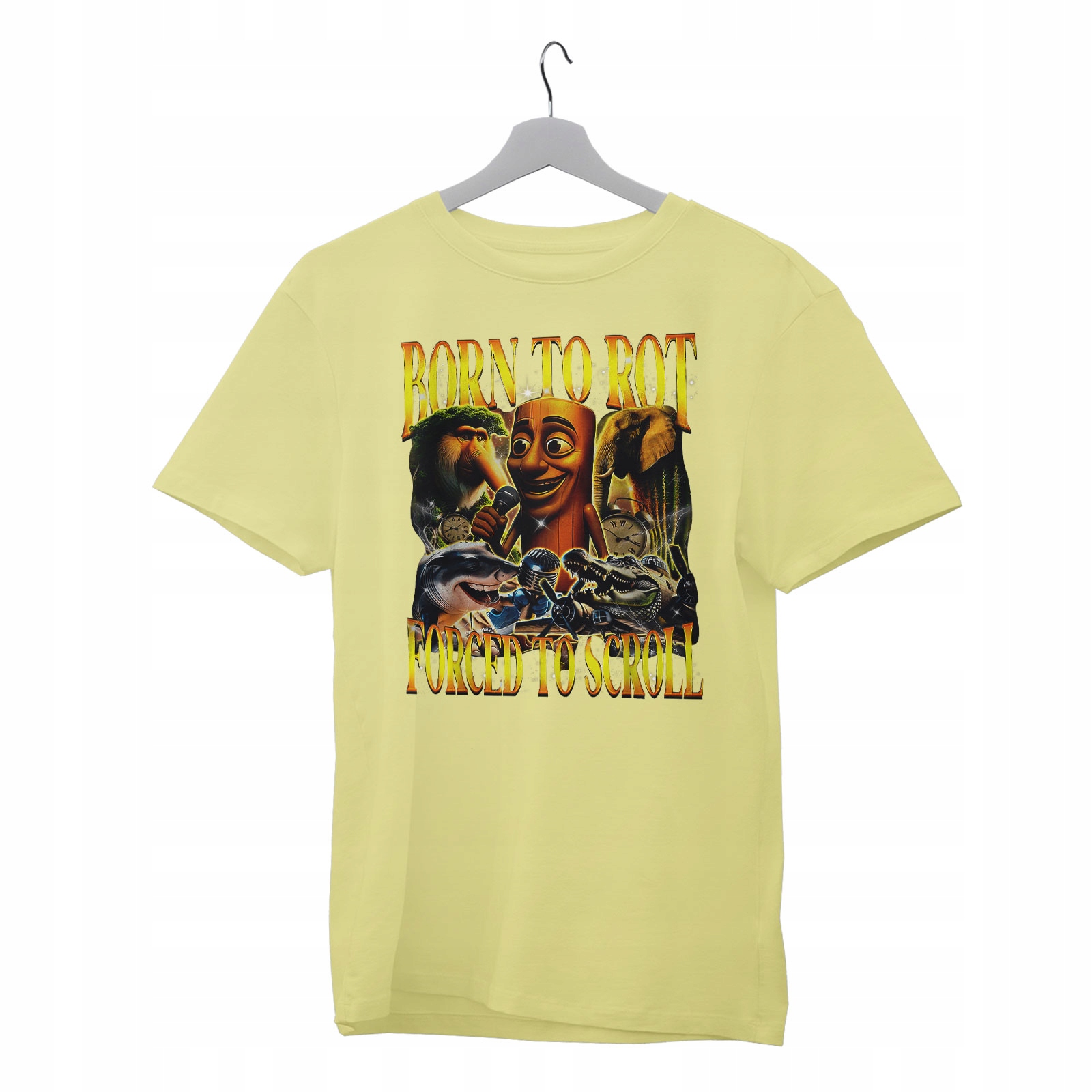 FÉRFI PÓLÓ ITALIAN BRAINROT BORN TO ROT MÉM TIKTOK L za 4670.00HUF-ért ...