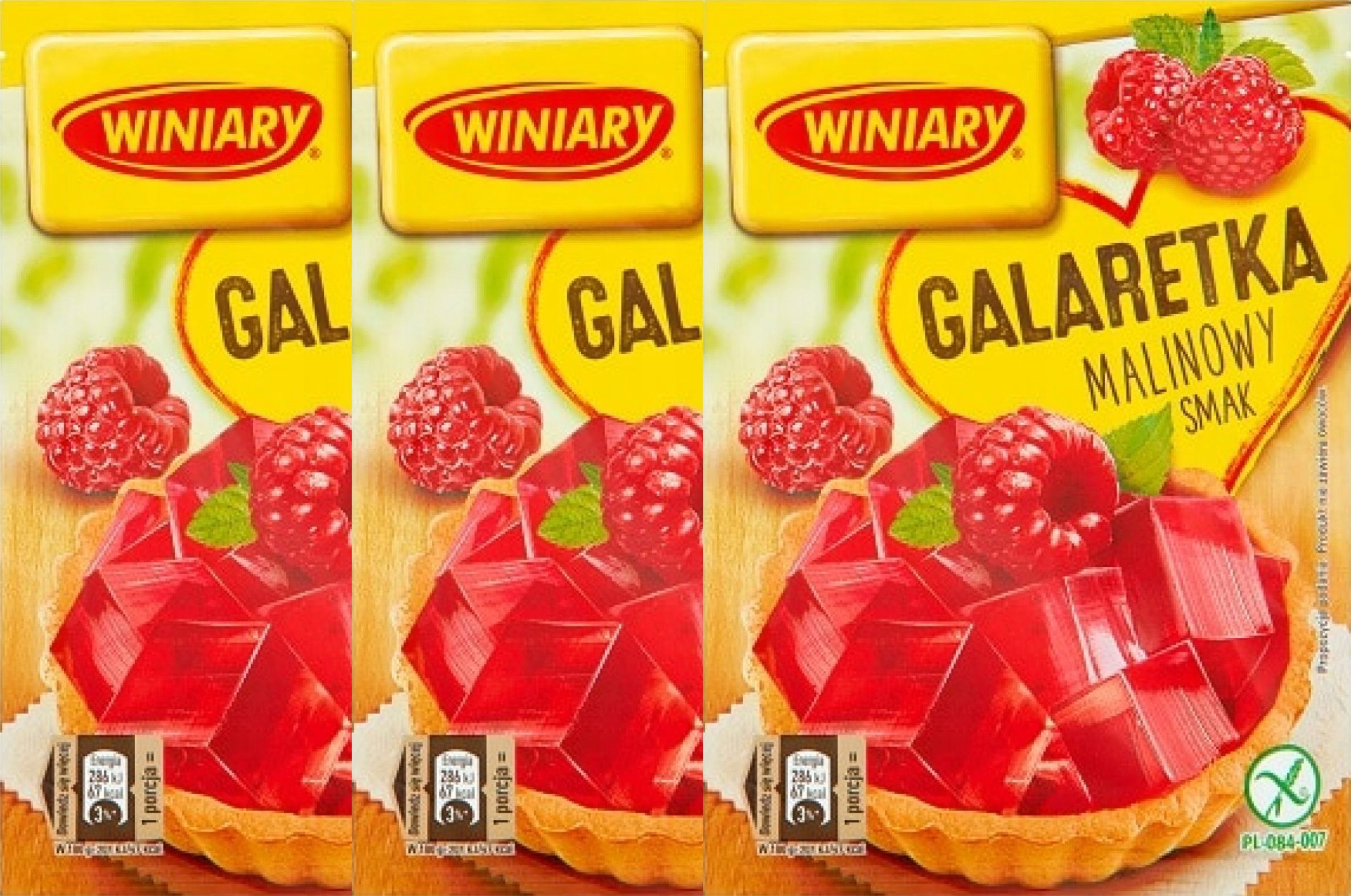 (x3) WINIARY Galaretka Malinowa 71g (5900862217361) • Cena, Opinie ...