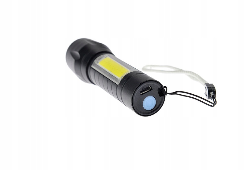 MINI LATARKA CREE Q5 ZOOM USB TAKTYCZNA AKUMULATOR - 0801700482277 ...