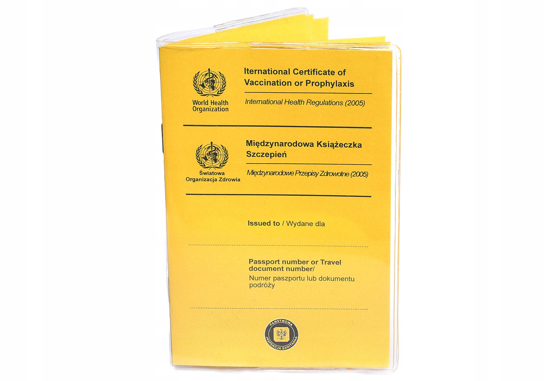 Międzynarodowa Książeczka Szczepień Żółta +OKŁADKA (FP17) • Cena ...