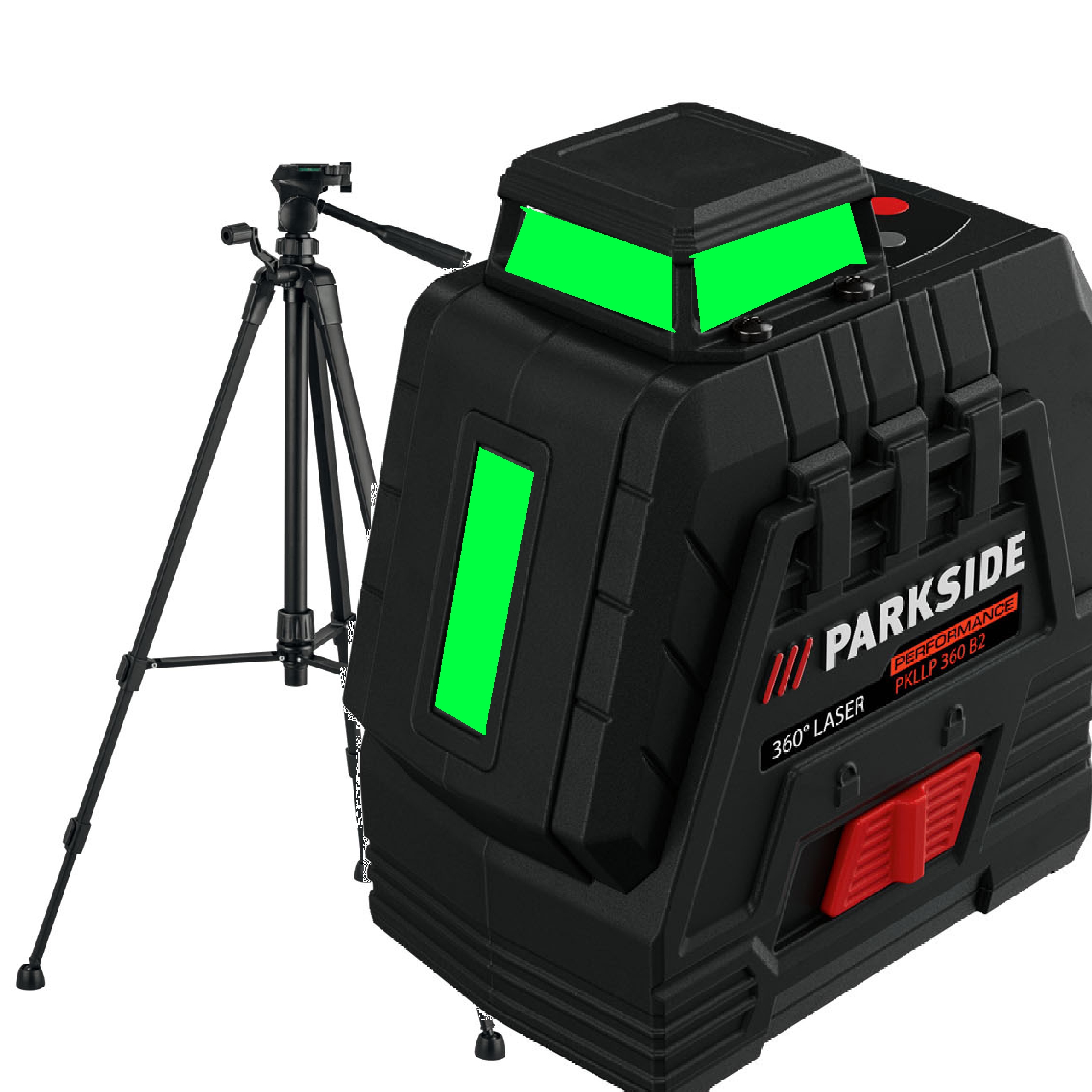 PARKSIDE Laser 360 zielony promień + statyw magnes (360greenLine ...