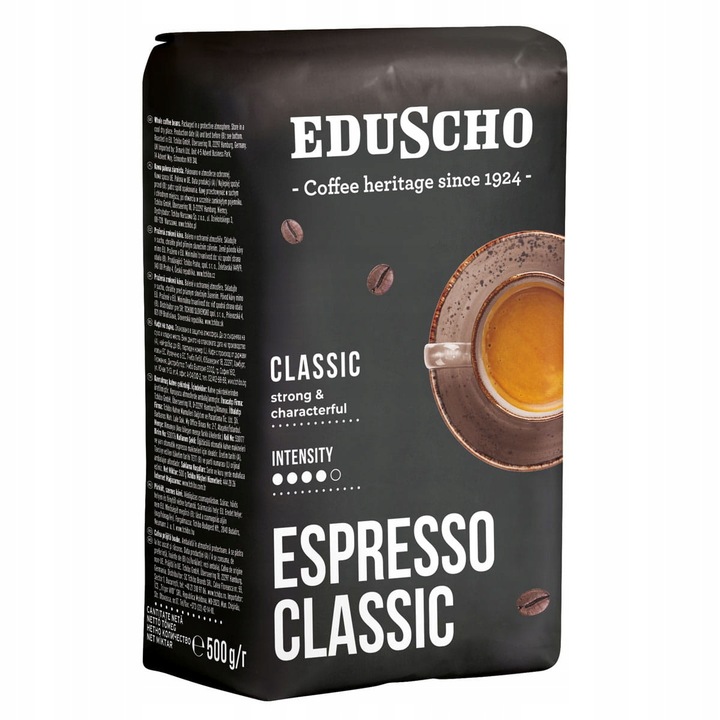 Eduscho Espresso Classic 500g Kávébab Arabica Robusta, (4061445301769 ...