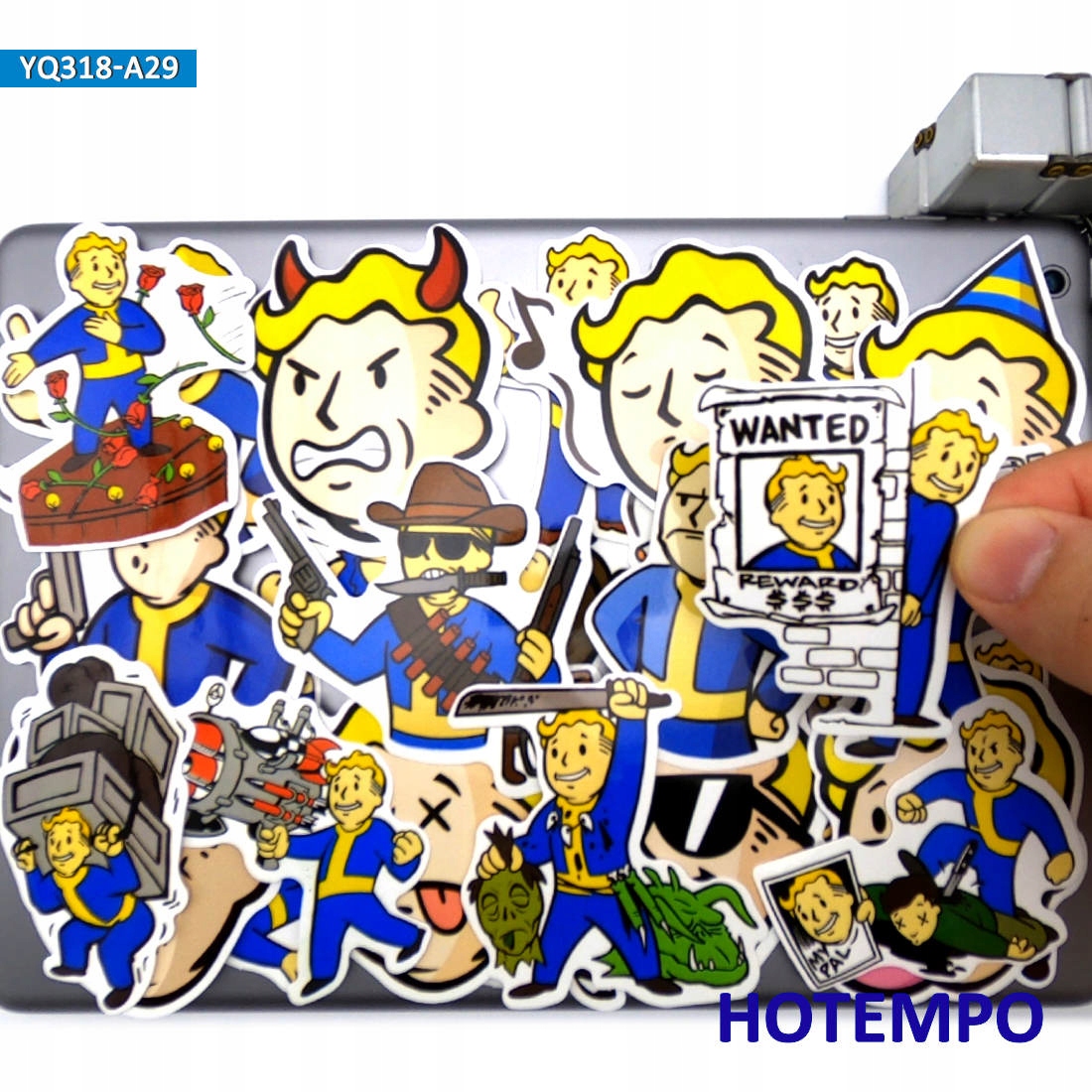 100 pcs Vault Boy Fallout maskot PipBoy Cartoon za 9,12 € - Allegro