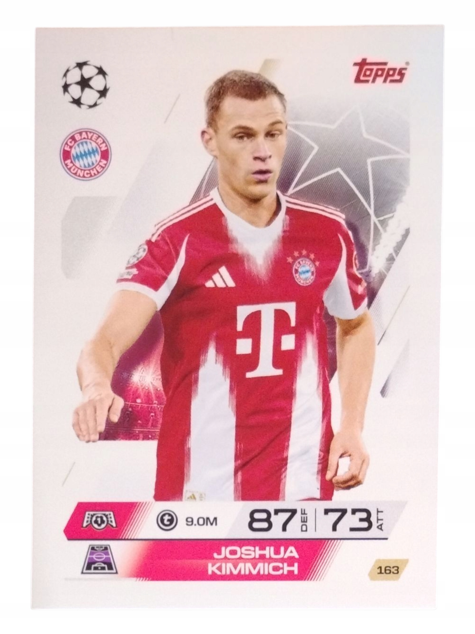 TOPPS MATCH ATTAX 2025-2026 BASE CARD JOSHUA KIMMICH BAYERN MUNCHEN 163 ...