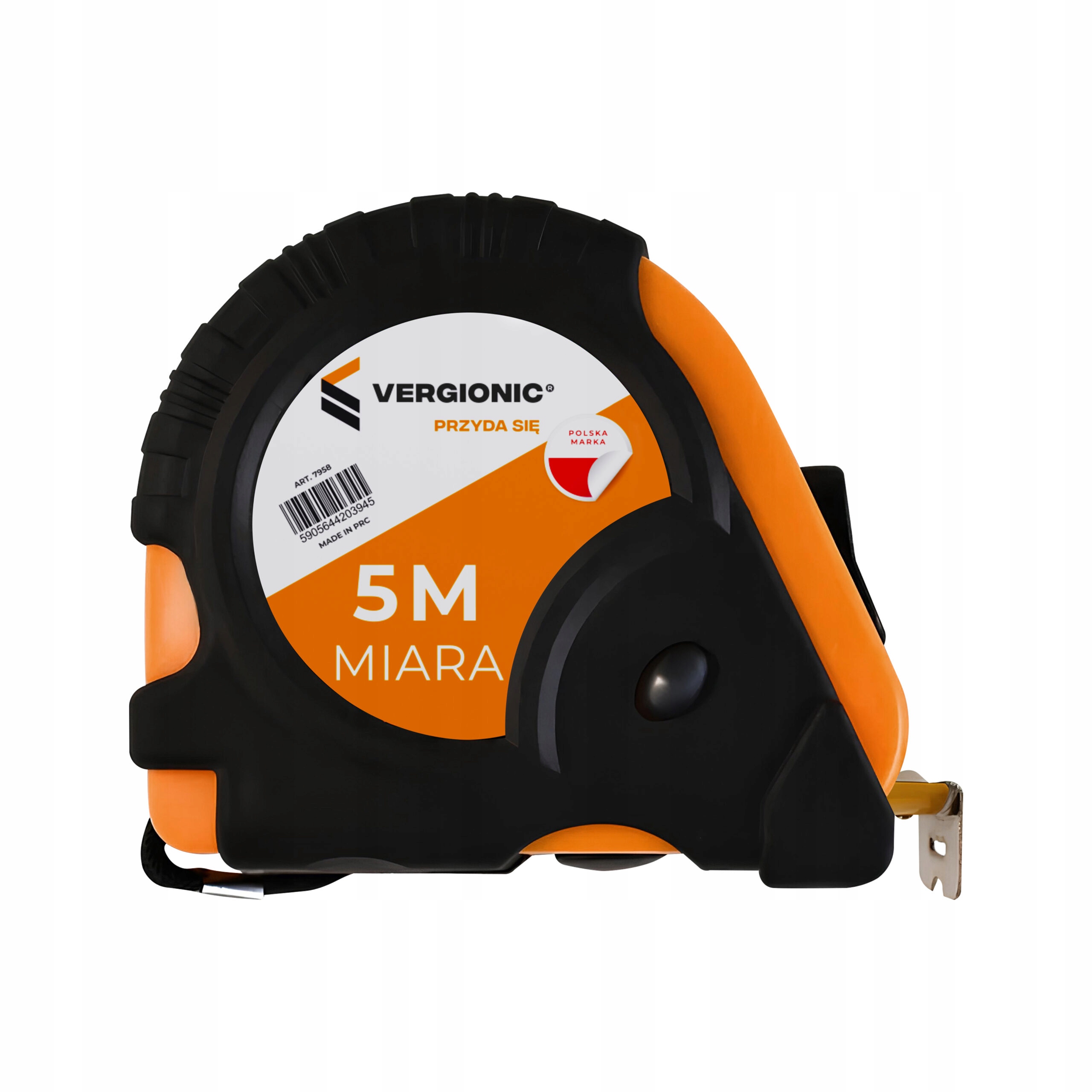 Taśma miernicza 5 m Vergionic - zwijana miarka budowlana z blokadą ...