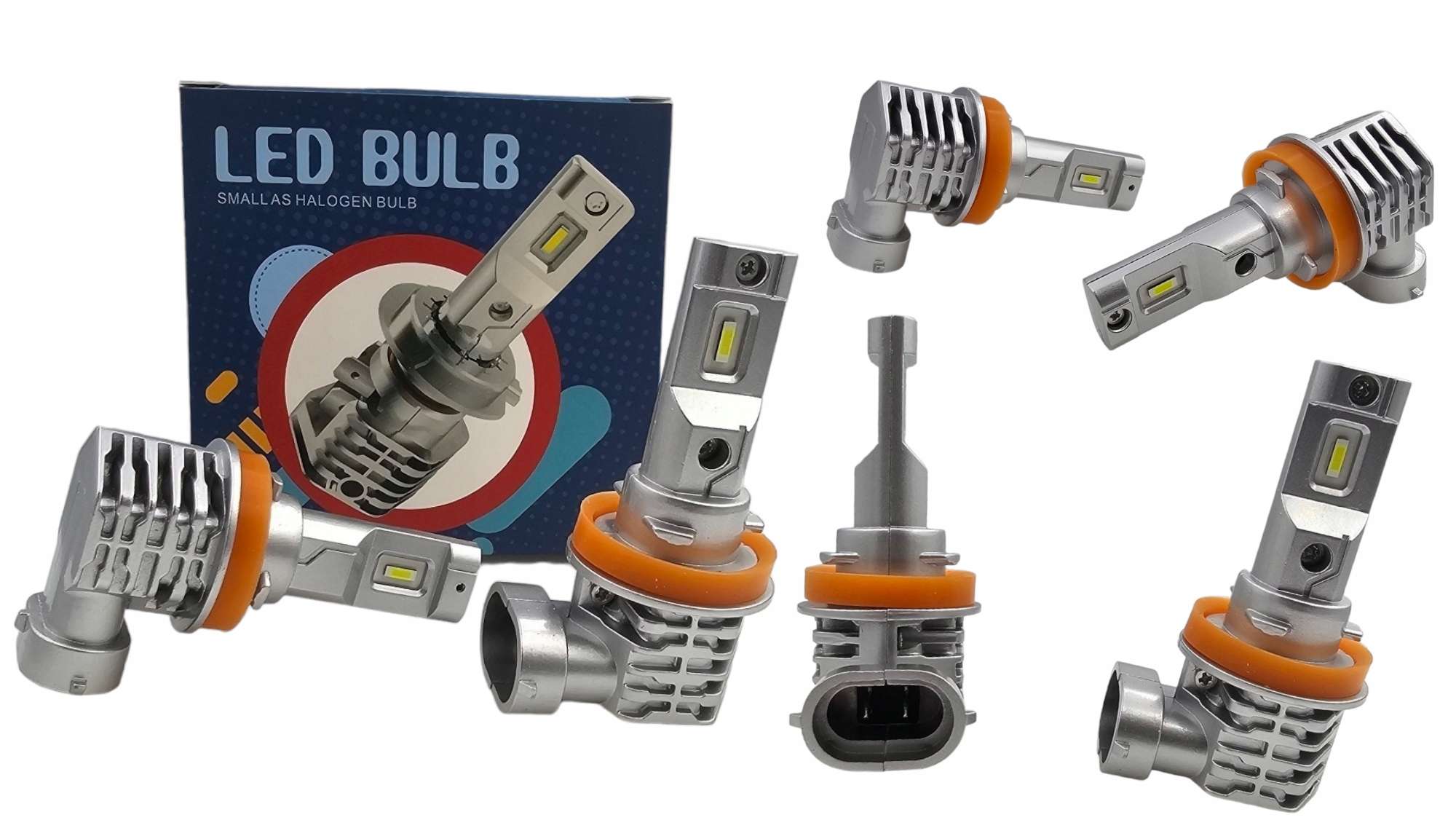 ŻARÓWKI LED BULB M4 H8 H9 H11 LED CREE LIGHT Ultra Mocne światło IP65 ...