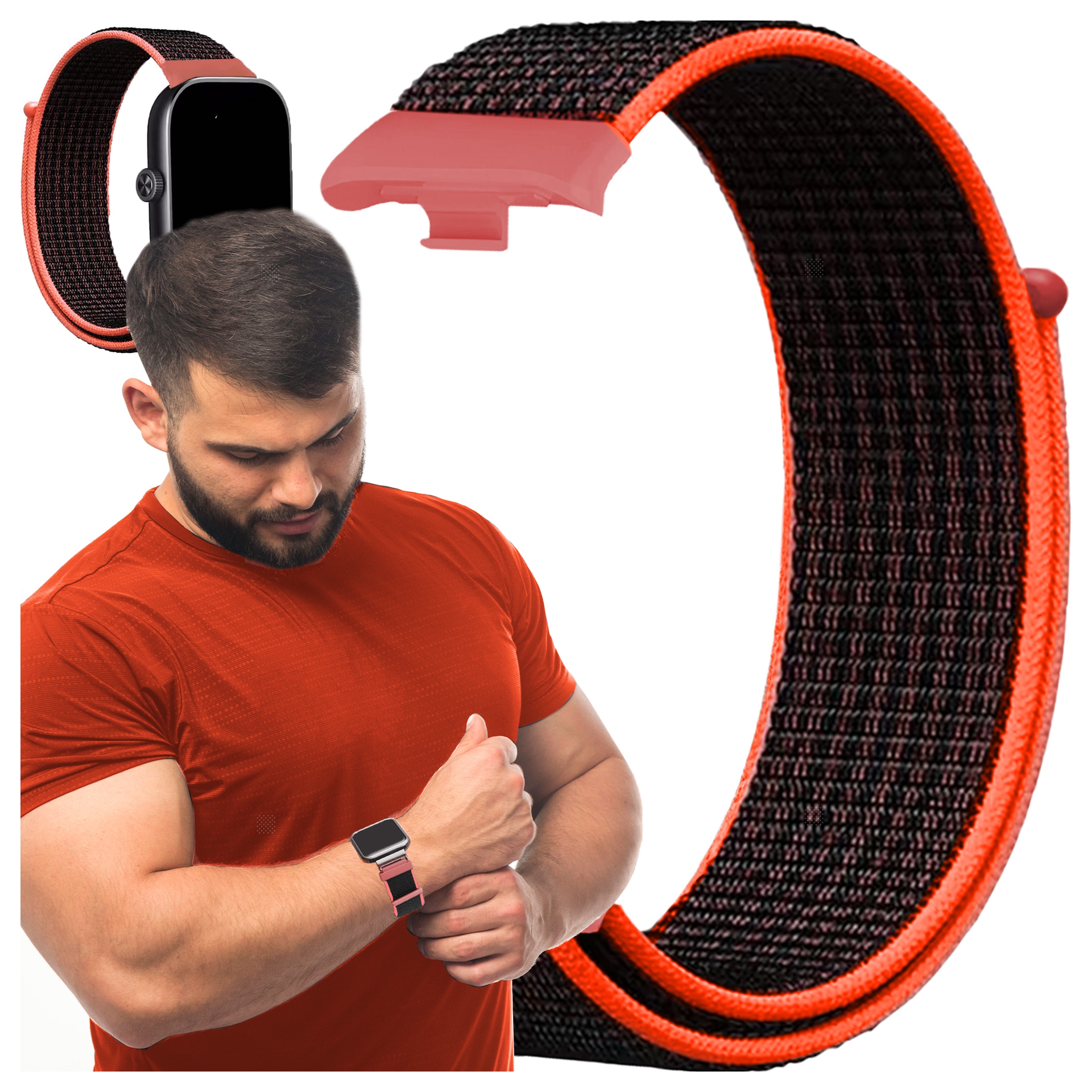 Szíj Xiaomi Smart Band 9 Pro/ Redmi Watch 5 készülékhez, nylon pánt ...