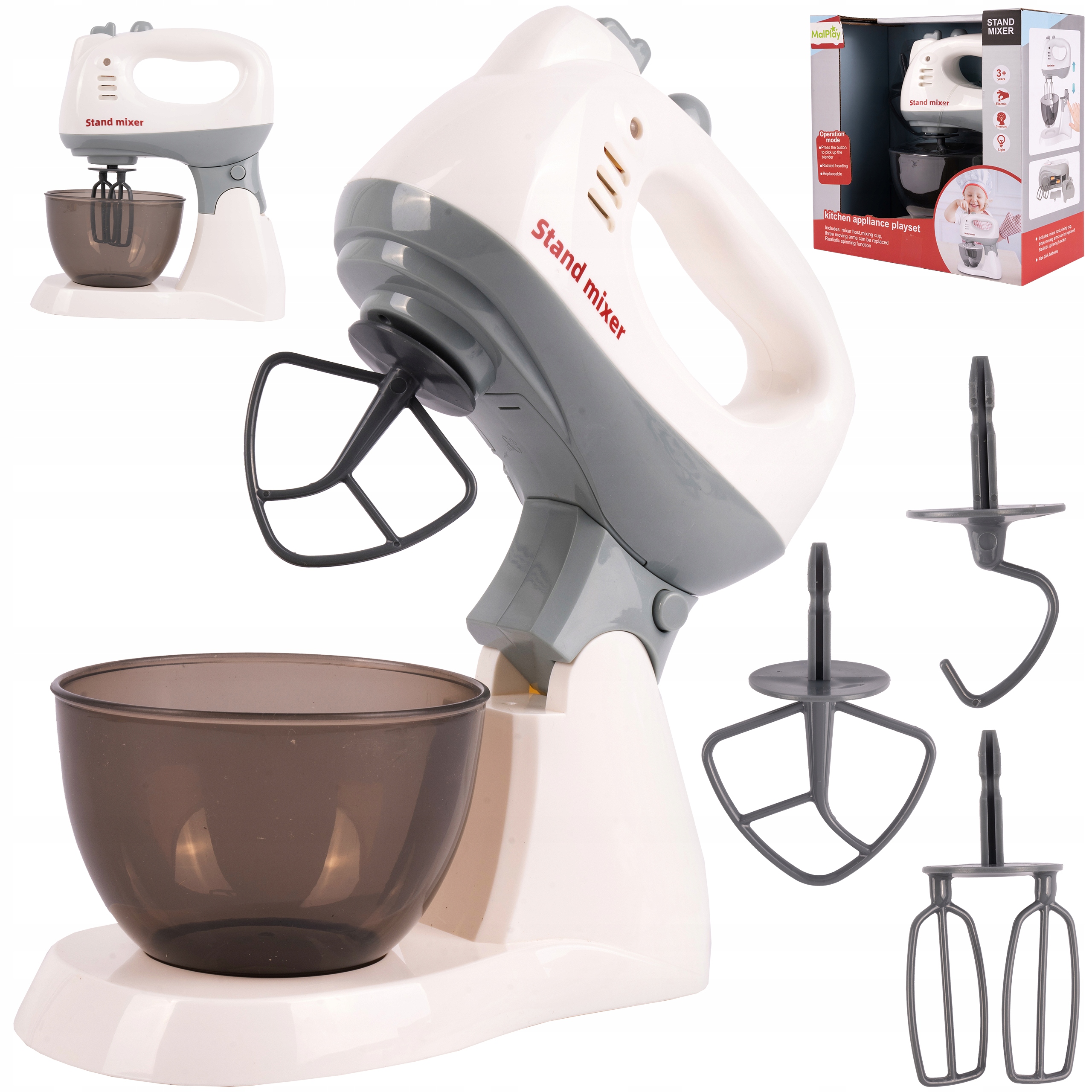 DĚTSKÝ KUCHYŇSKÝ ROBOT NA BATERIE HRAČKA NA PEČENÍ TĚSTA DOMÁCÍ MIXÉR ...