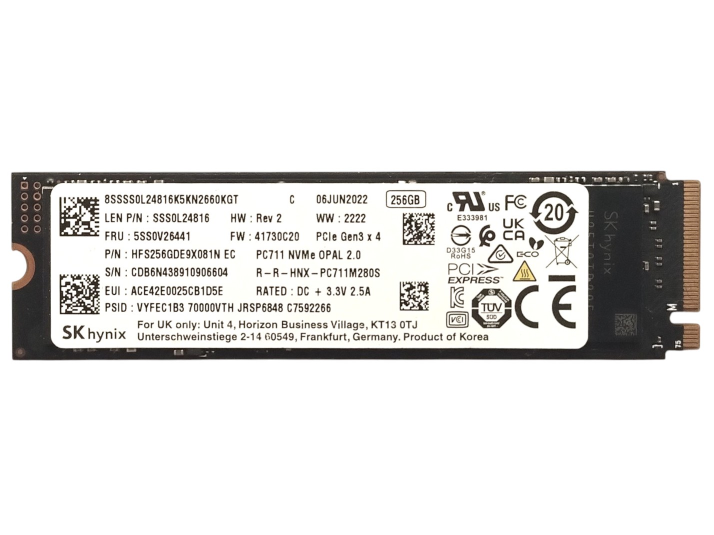 Dysk SSD M.2 SK Hynix 2280 PCIe NVMe 256GB PC711 - Sklep, Opinie, Cena ...