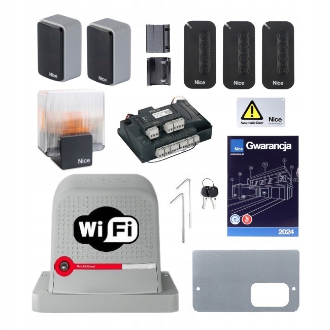 Zestaw NICE ROBUS 600 HI-SPEED WIFI RBS600HS do 600 kg + 3 PILOTY ...