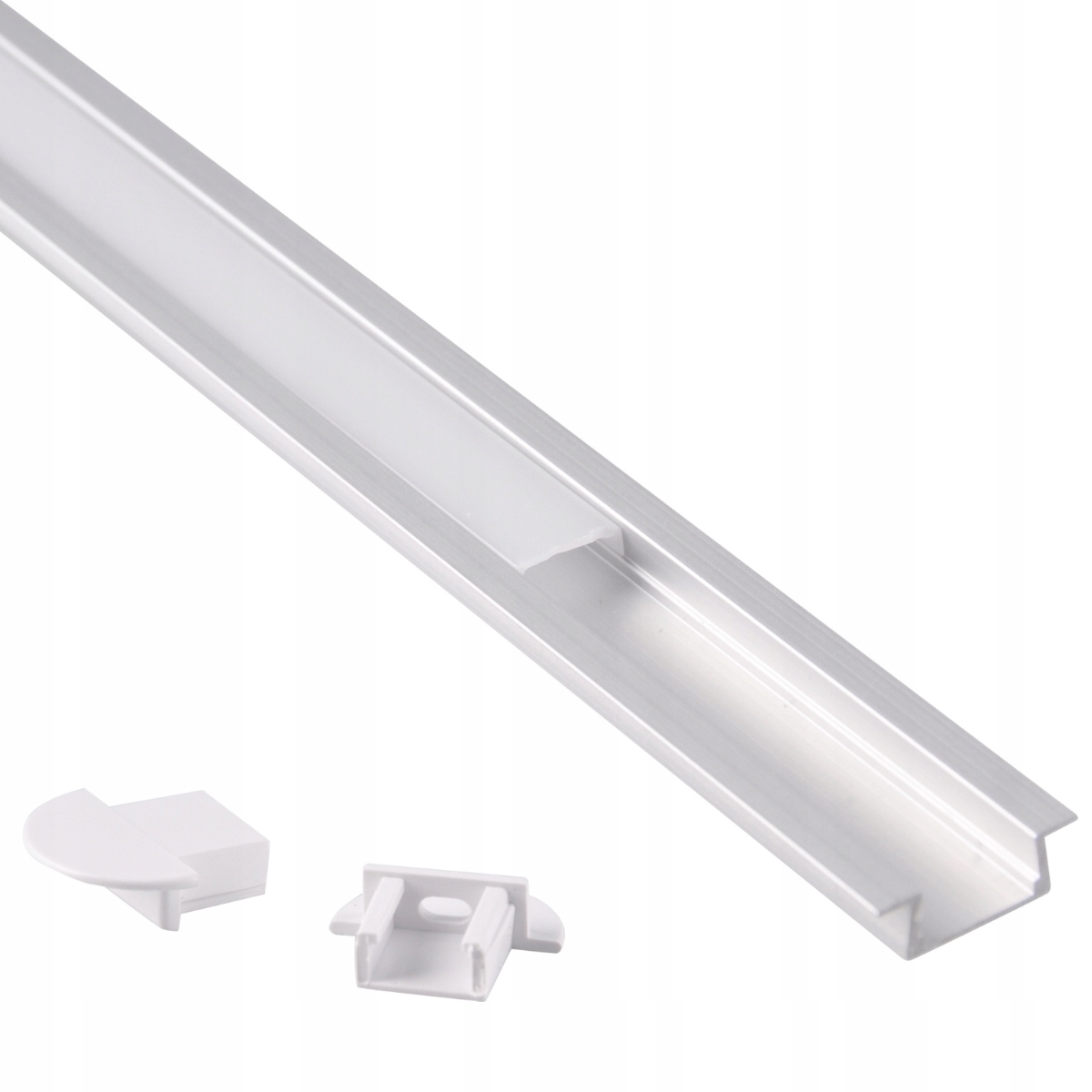 Hliníkový PROFIL Zapuštěná Sada Satén pro LED PÁSEK 2 metry - Allegro