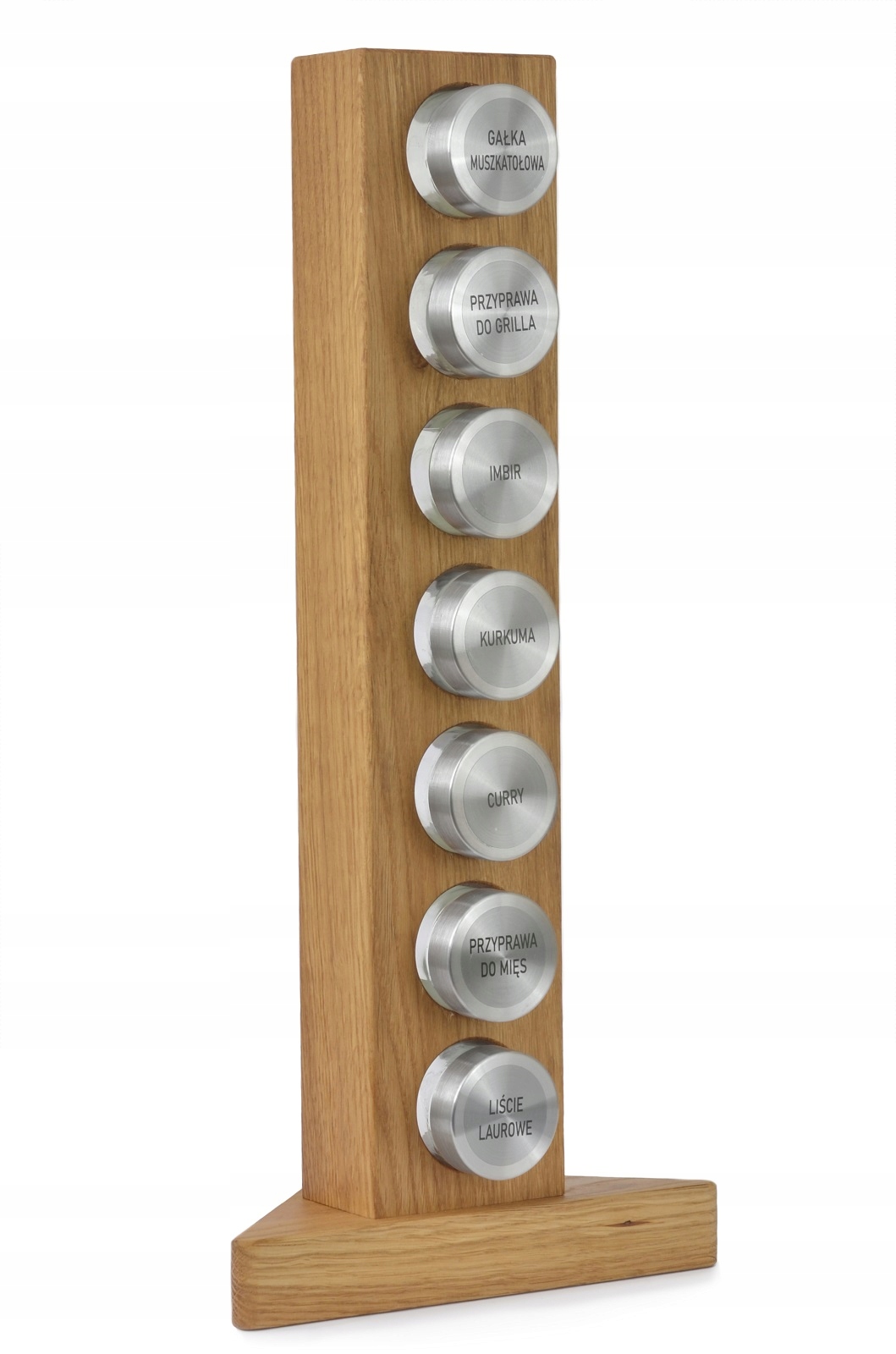 SPICE TOWER - dębowy przyprawnik kolumnowy • Cena, Opinie • Pojemniki ...