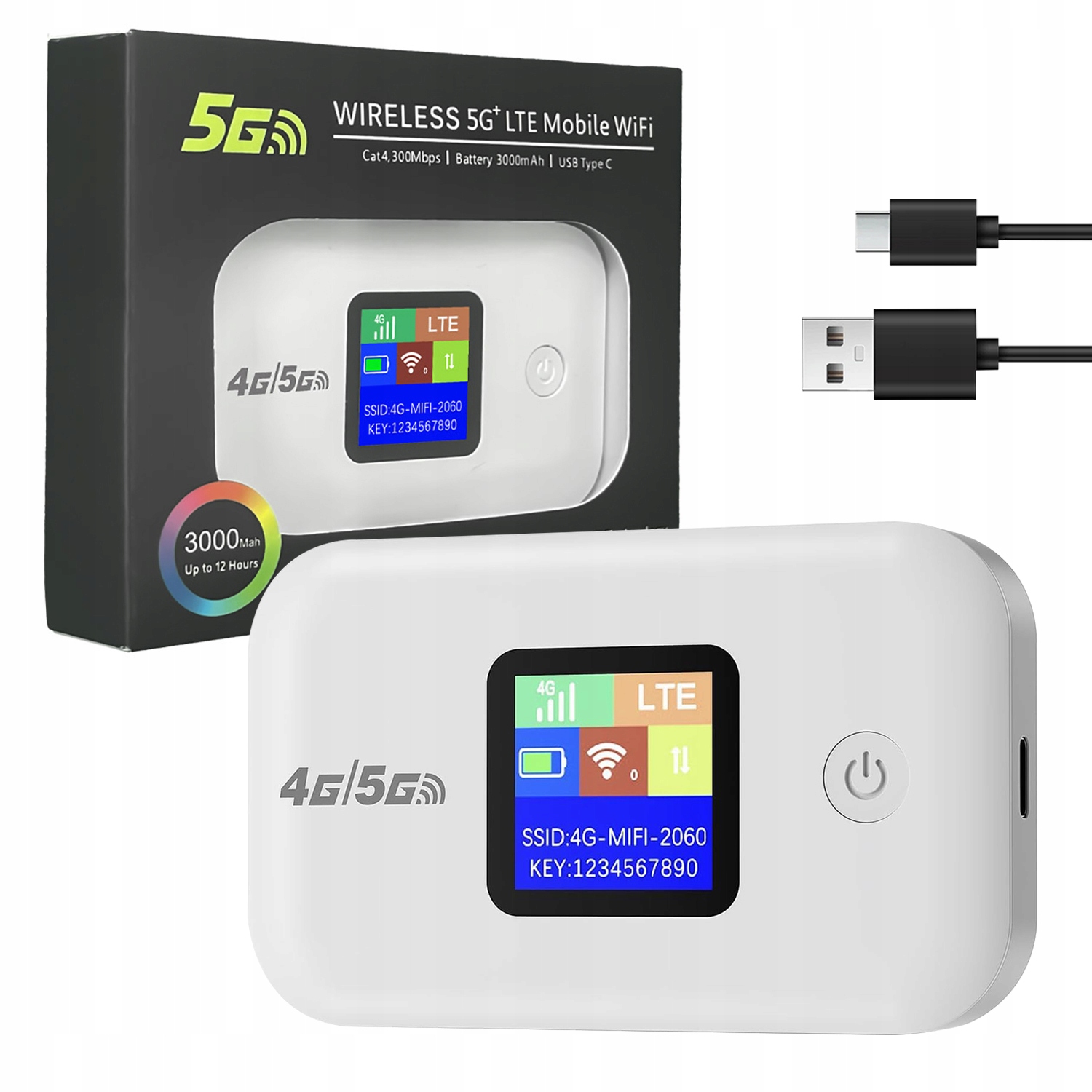 HORDOZHATÓ MOBIL MODEM SIM KÁRTYA ROUTER 4G LTE WIFI 3000mAh 150 Mbit/S ...