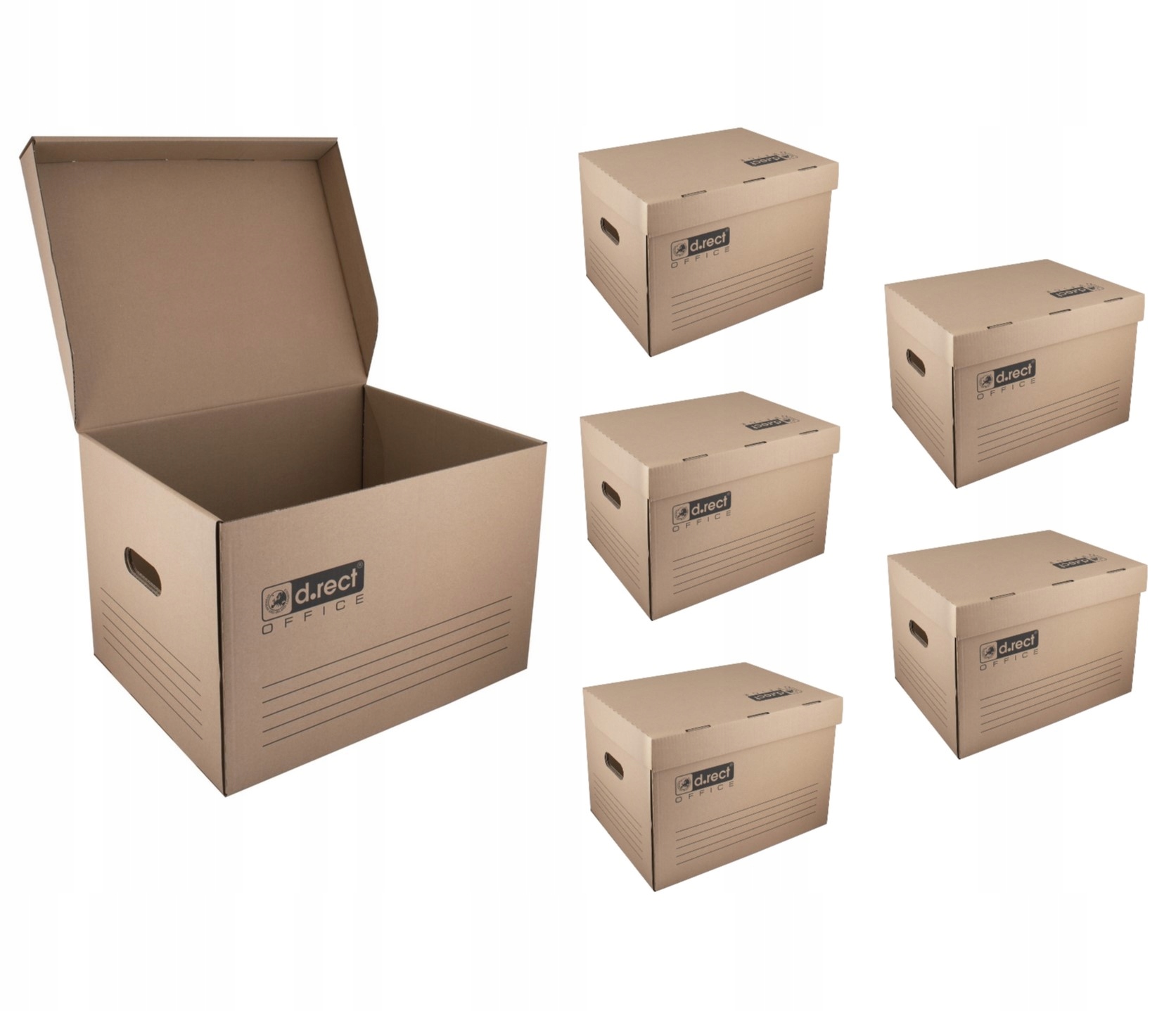 Kartony na stěhování box pevný 2100 6ks za 347 Kč - Allegro