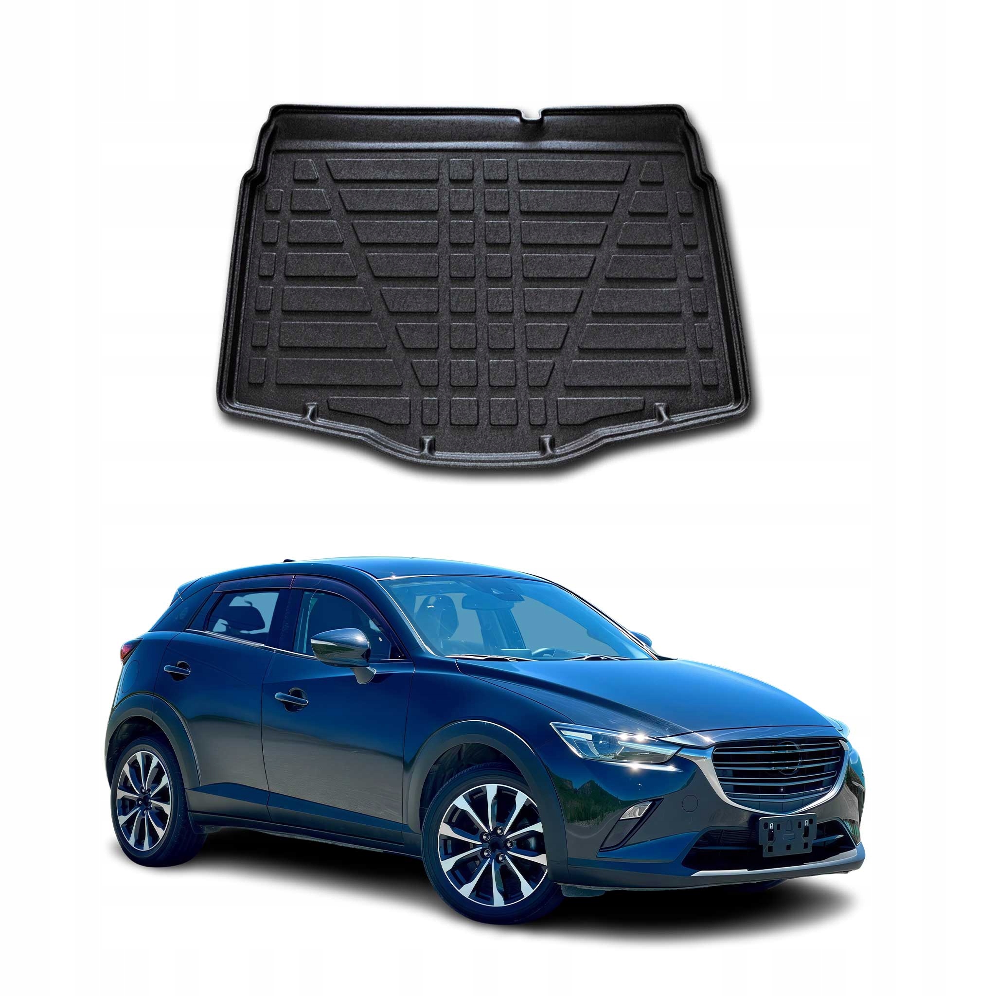 Vanička do kufra pre Mazda CX-3 2015-2025 Gumová TPE Čierna ...